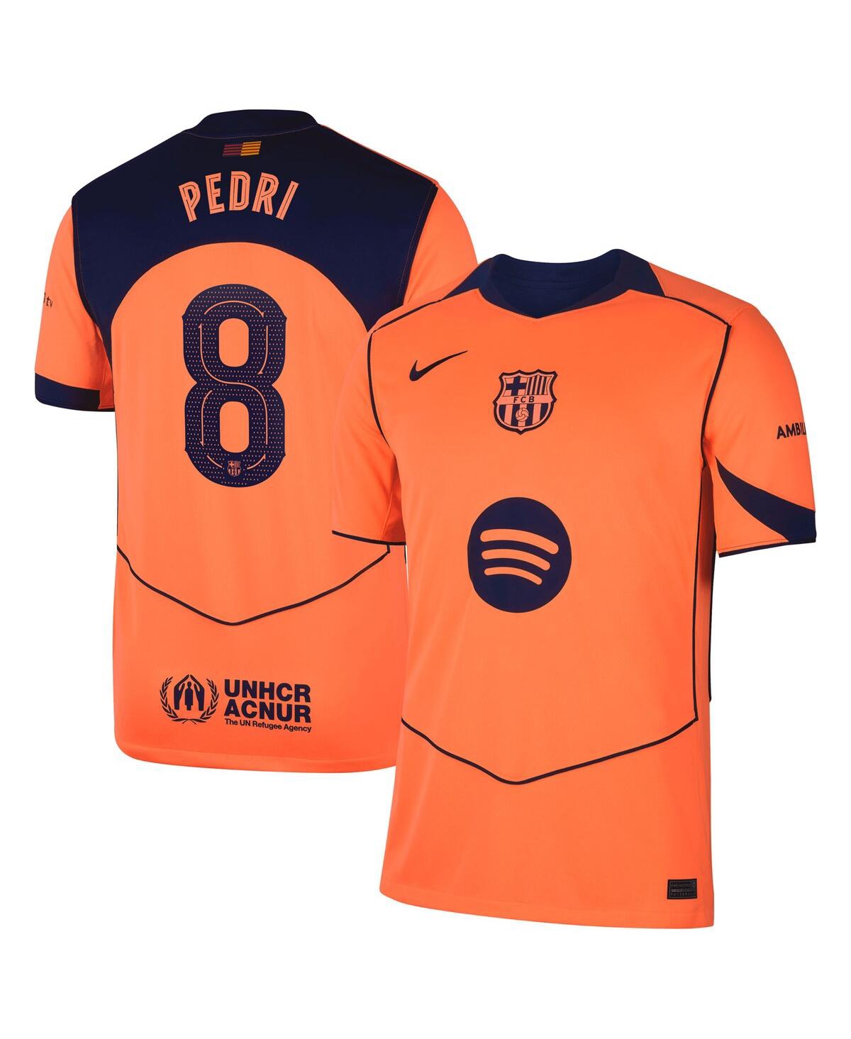 Click here for Nike Mens Pedri Orange Barcelona 2025/26 Third Rep... prices