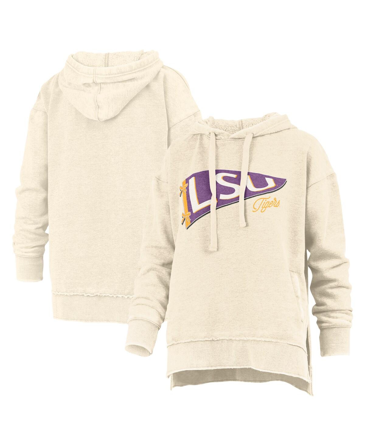 Click here for Pressbox Womens Cream Lsu Tigers Marni Pullover Ho... prices