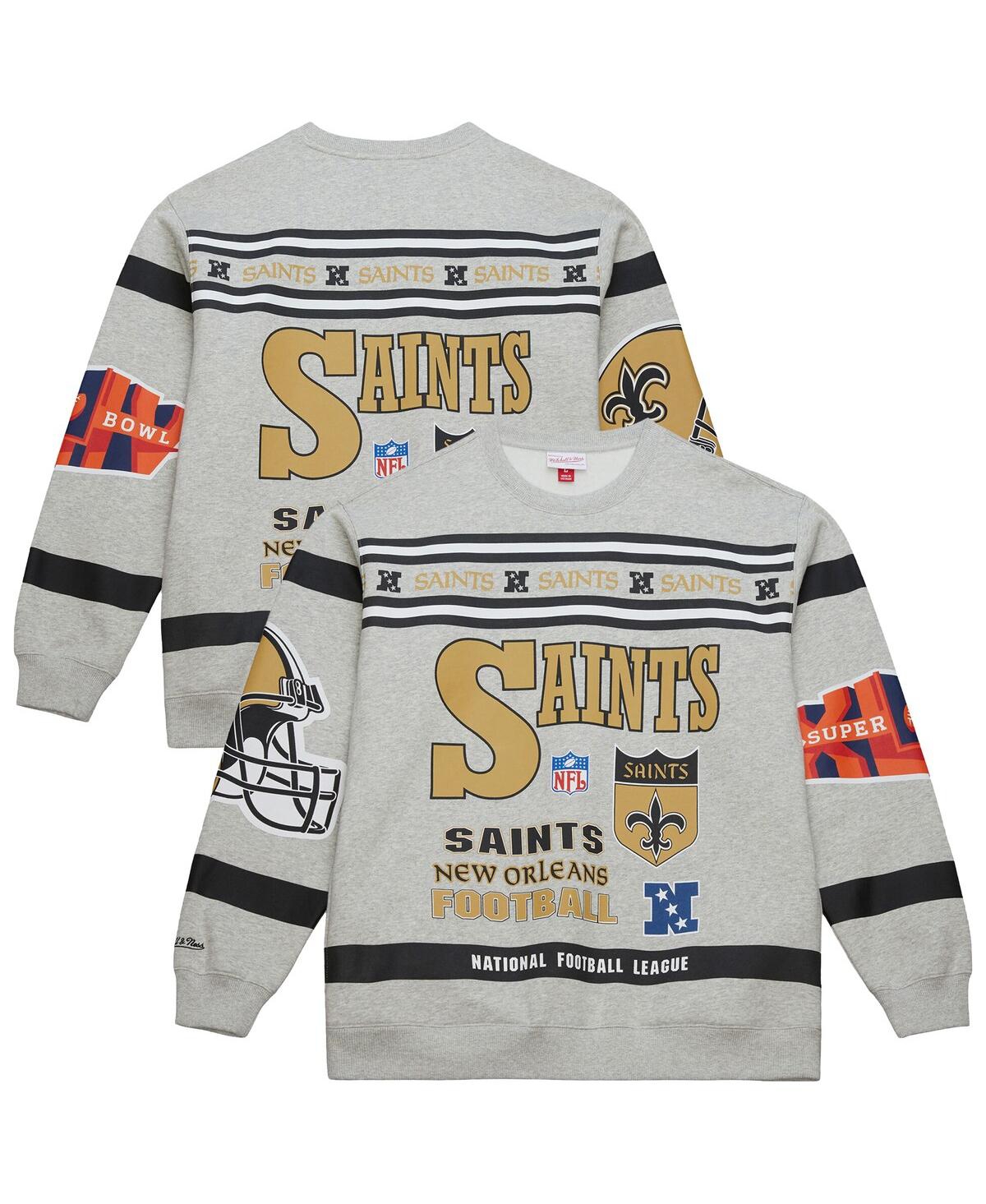 Click here for Mitchell & Ness Mens Heather Gray New Orleans Sain... prices