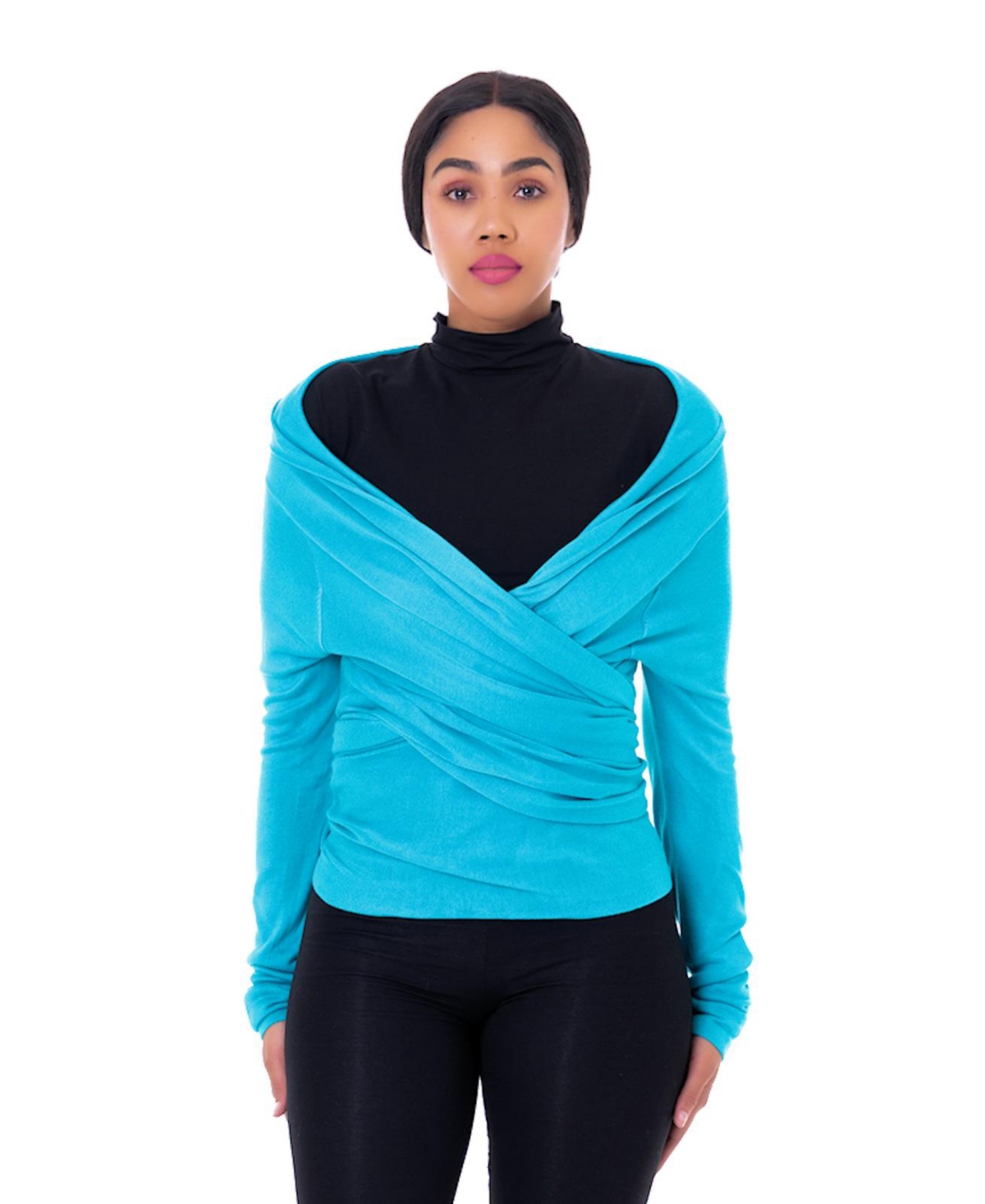 Click here for Dai Moda Womens Dm Cat Wrap Shawl - Turq prices