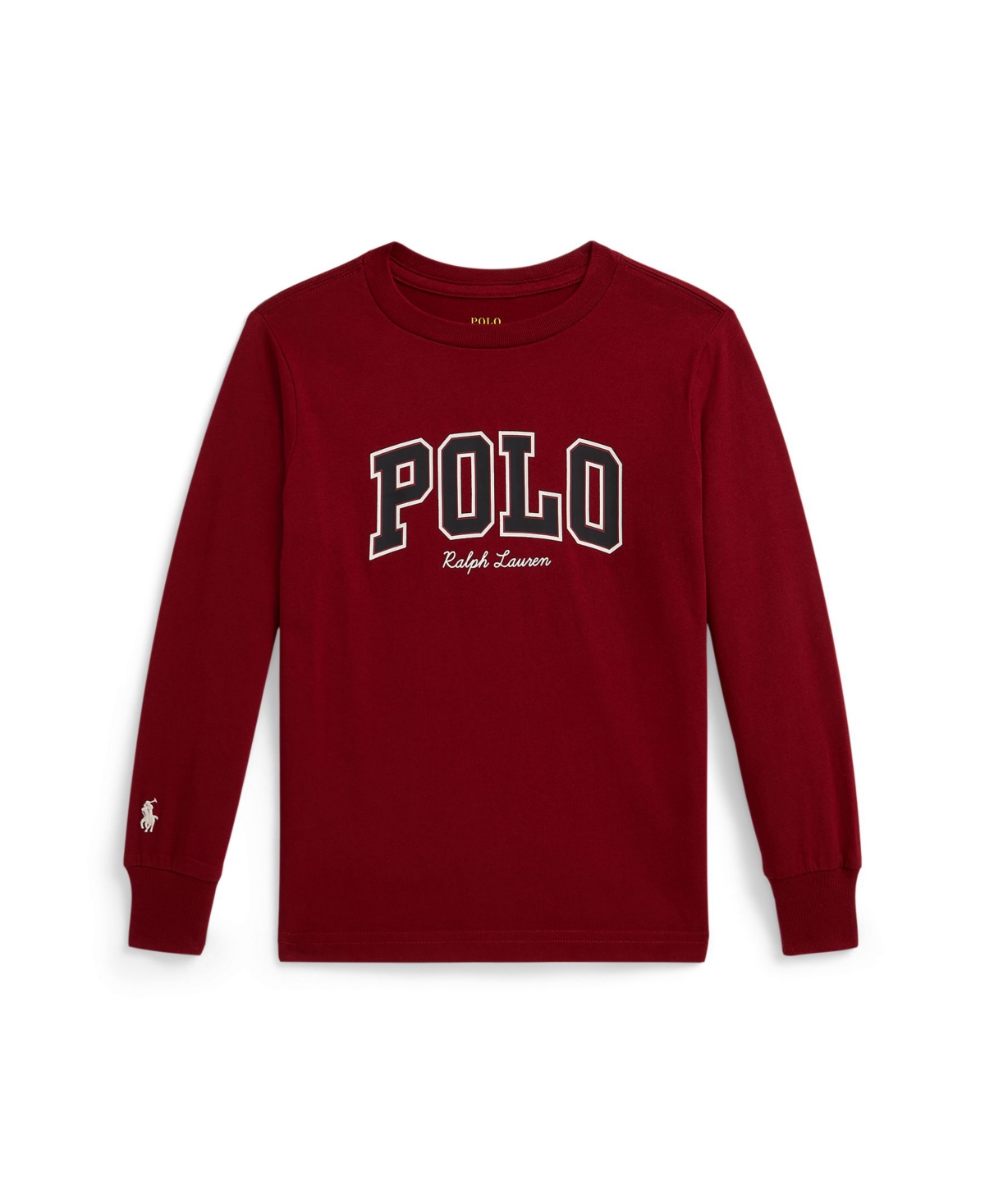 Polo Ralph Lauren Boys Toddler 2T-5T Logo Print T-Shirt - Holiday Red
