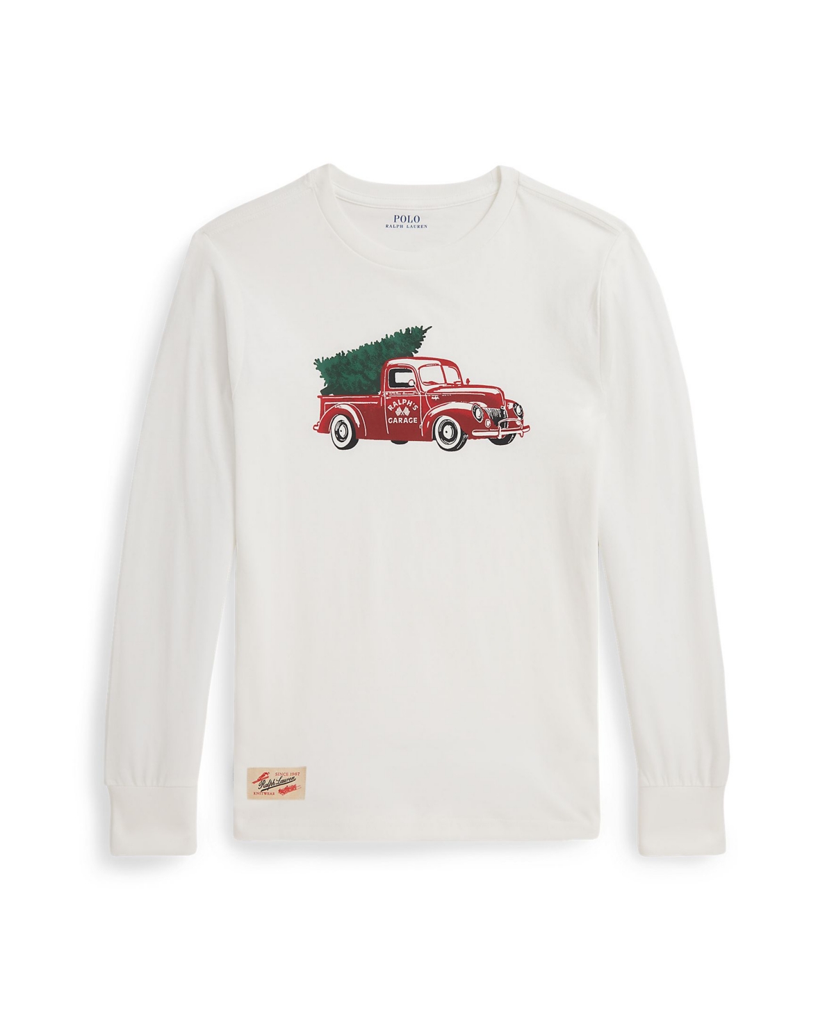Polo Ralph Lauren Boys 8-20 Print Detail T-Shirt - White
