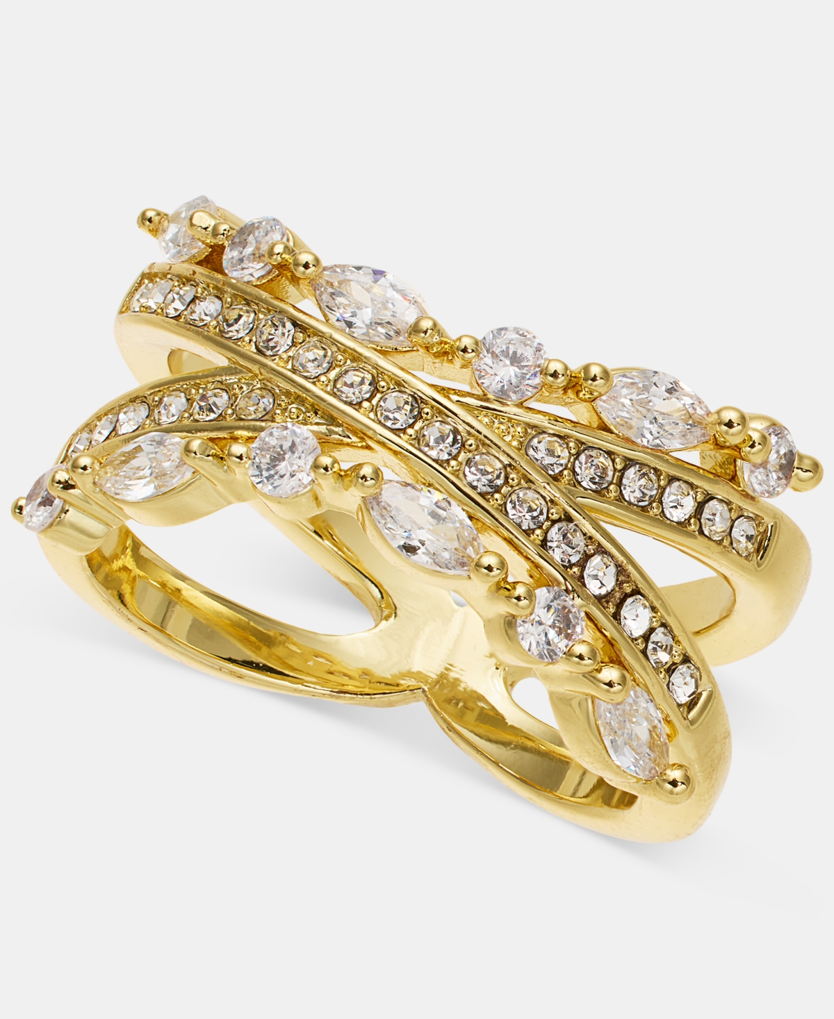 Click here for Charter Club Cubic Zirconia & Crystal Split Band S... prices