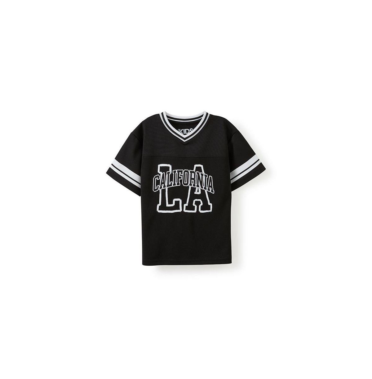 Click here for Cotton On Boys Short Sleeve Sport V-Neck Tee - Bla... prices