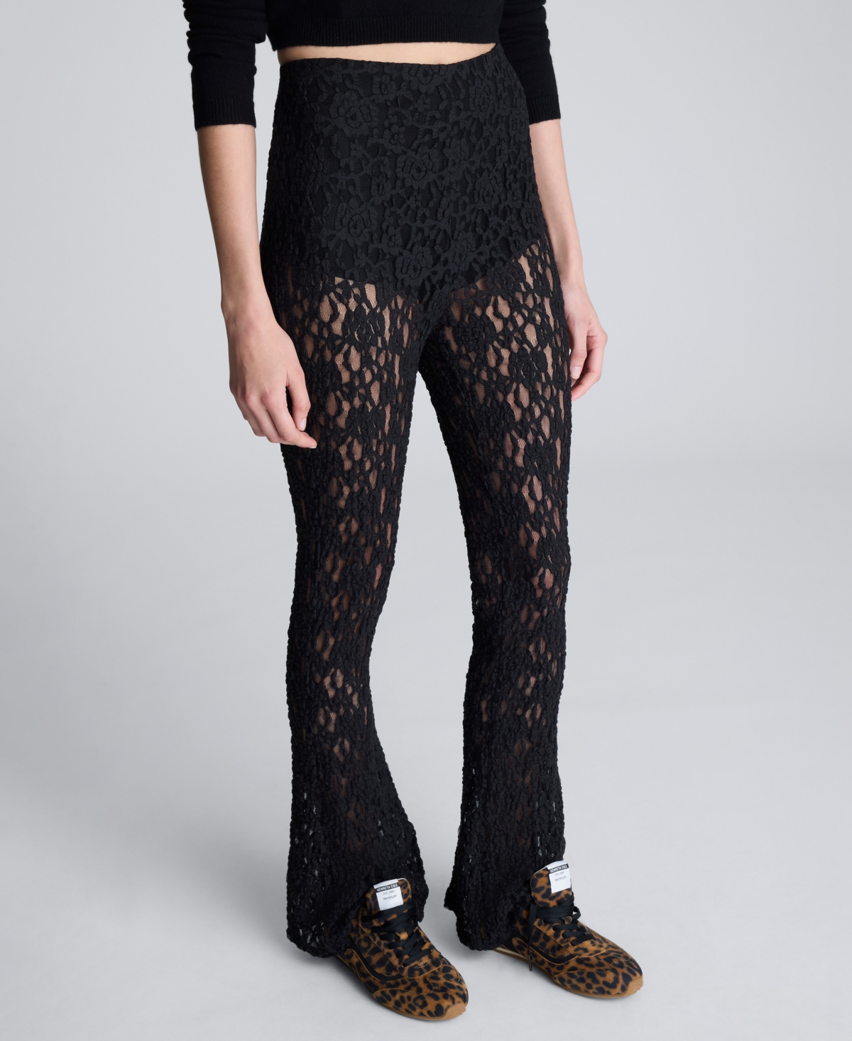 Click here for Kenneth Cole Womens Flare Pants - Black prices