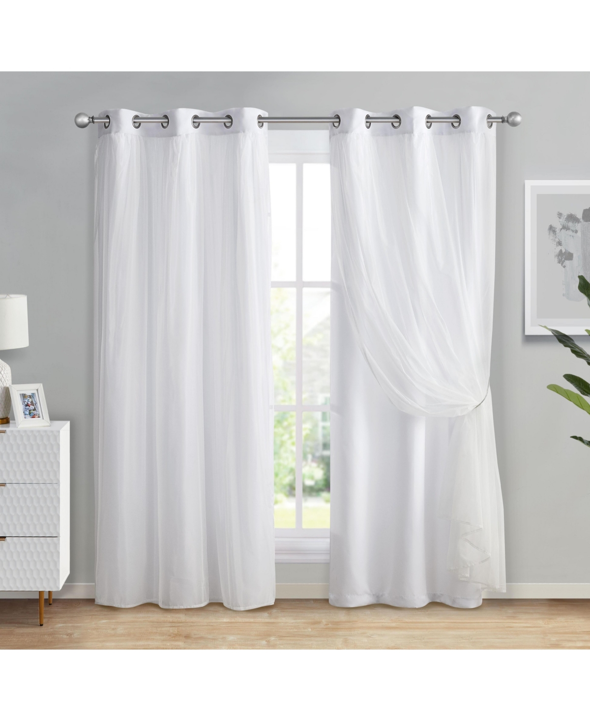 Click here for Kate Aurora Basic Elegance 2 Pack Double Layered H... prices