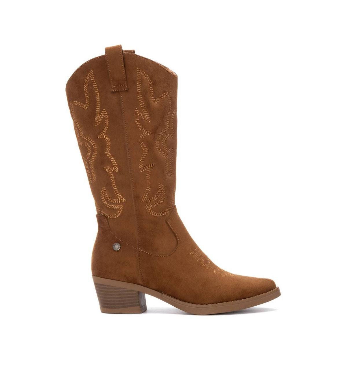 Click here for Womens Italian Western Suede Booties Refresh Colle... prices