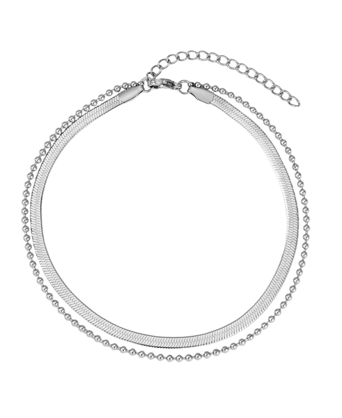 Click here for Adornia Tarnish Resistant Silver Layered Anklet -... prices