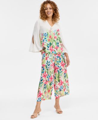 Click here for Jm Collection Womens Printed Top Pants Macys Exclu... prices