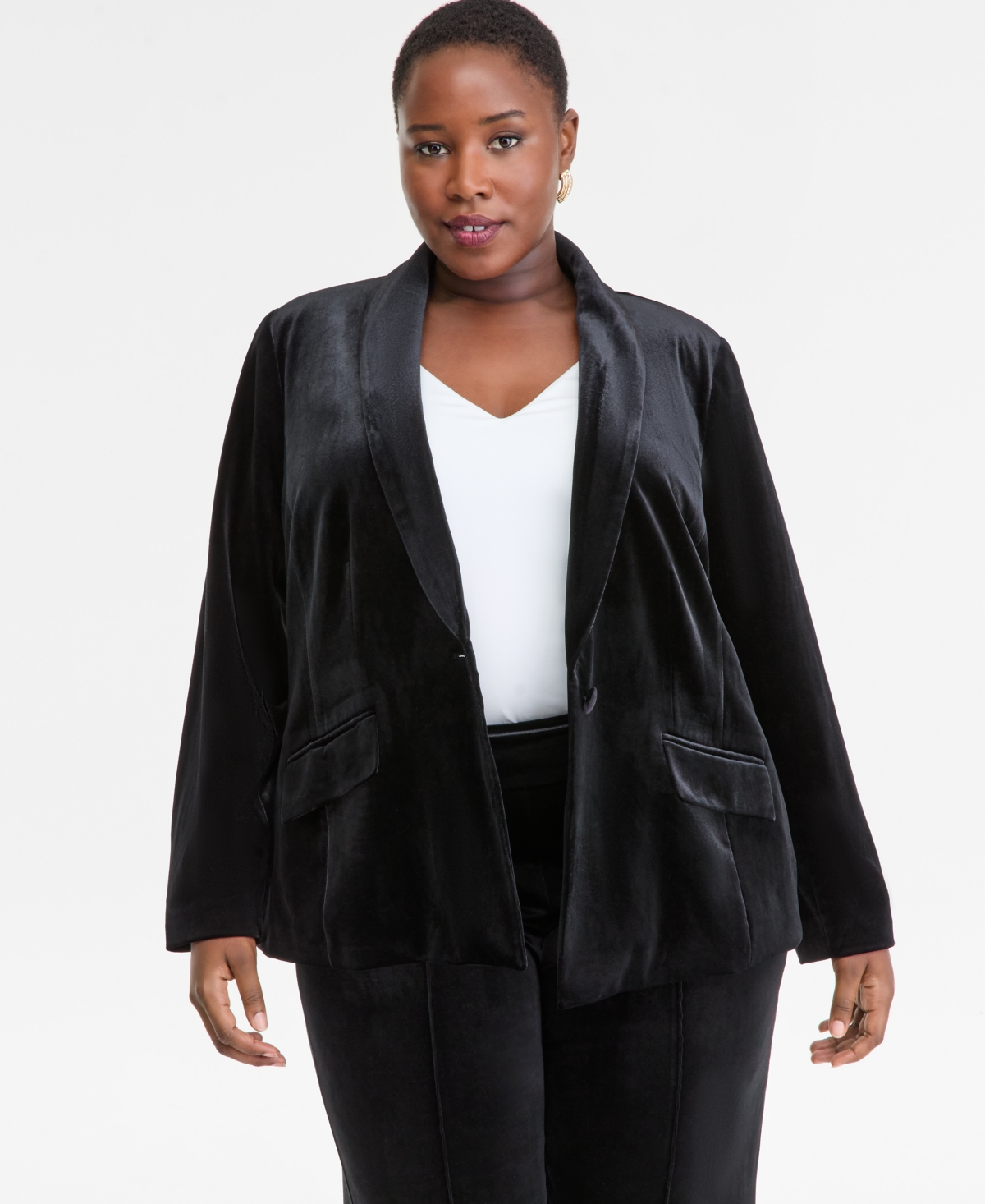 Click here for I.n.c. International Concepts Plus Size Velvet Bla... prices