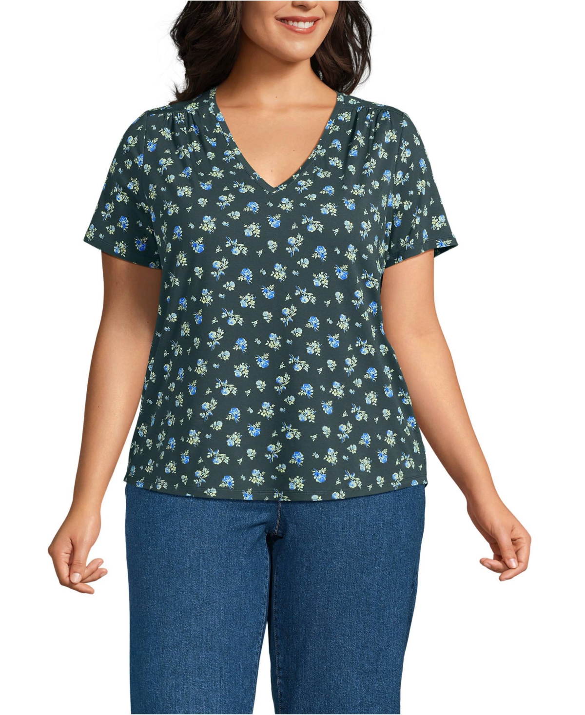 Click here for Lands End Womens Plus Size Short Sleeve Lightweigh... prices