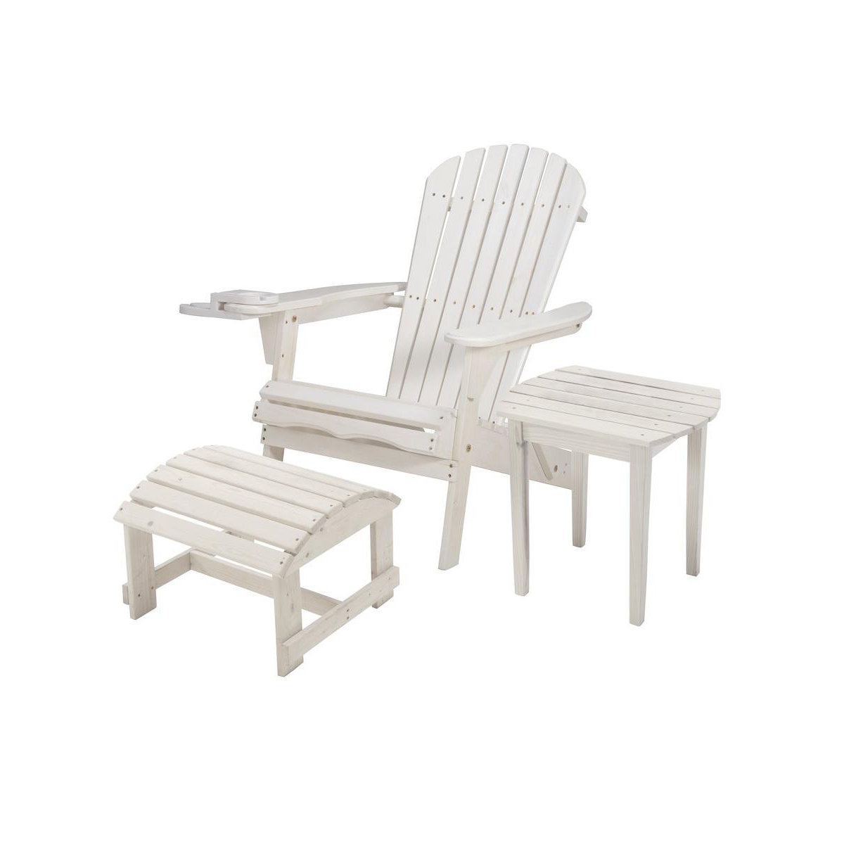 Click here for Jiallo Foldable Adirondack Chair With Cup Holder B... prices