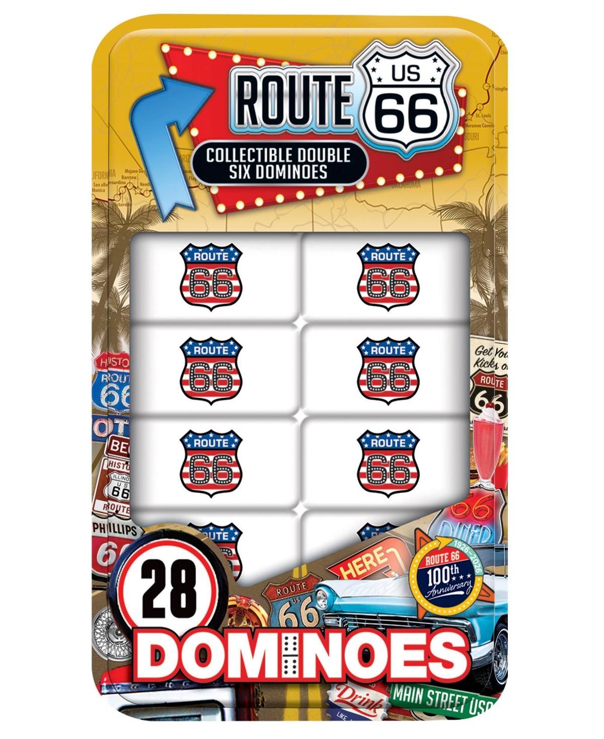 Click here for Route 66 Dominoes - 100th Anniversary prices