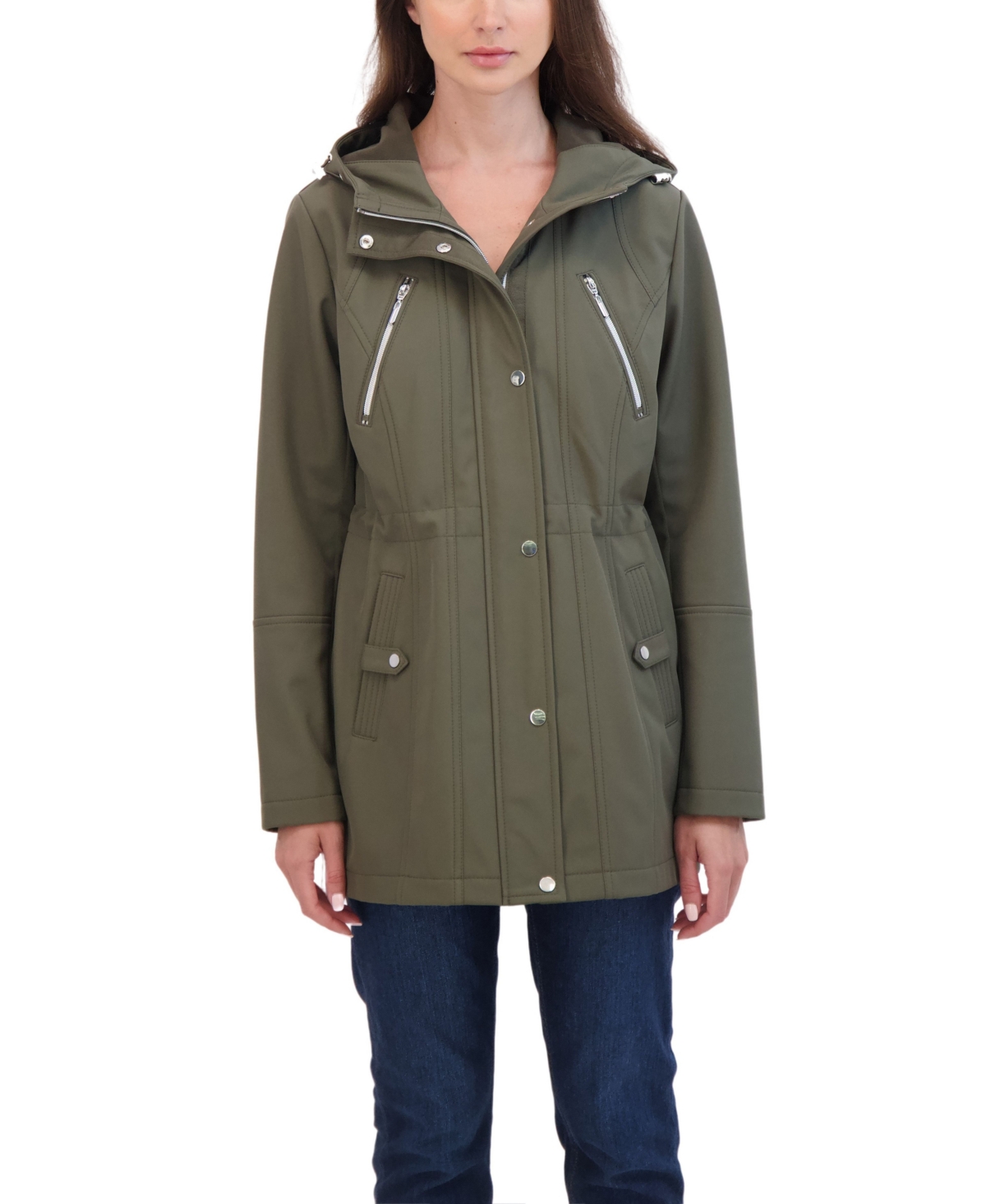 Click here for Sebby Collection Womens Soft Shell Jacket with Hoo... prices