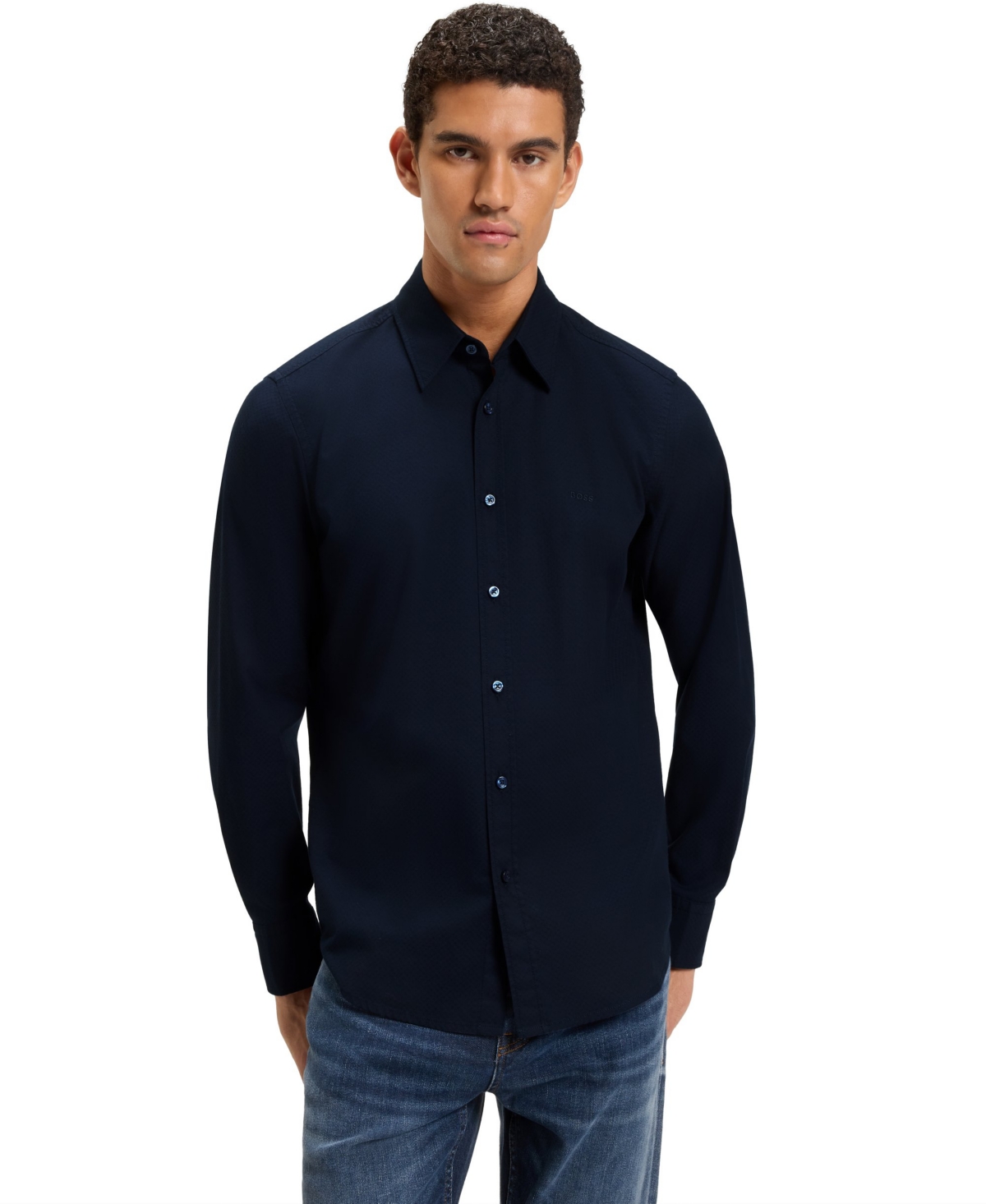 Click here for Boss by Hugo Boss Mens Stretch-Cotton Regular-Fit... prices