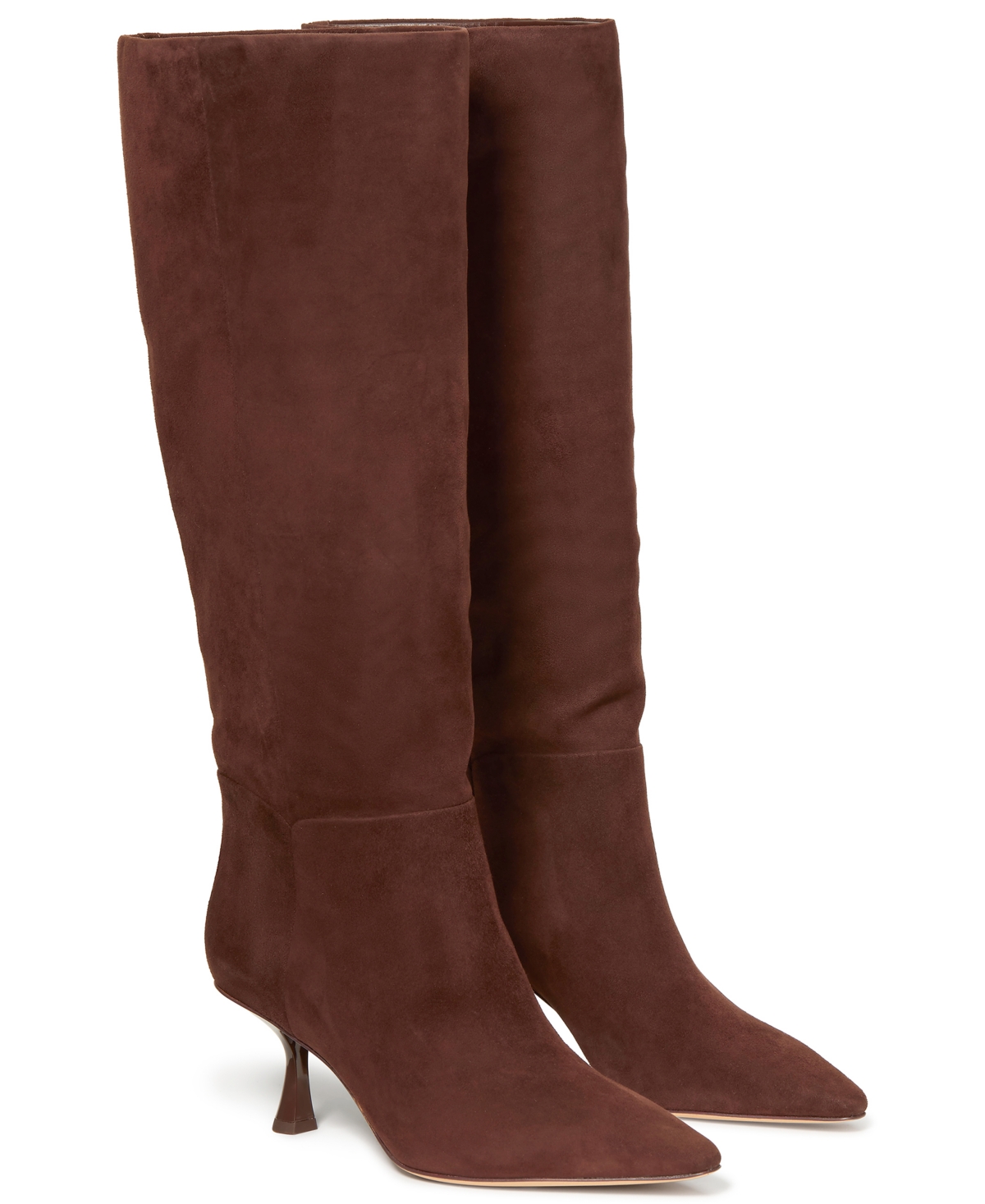 kate spade new york Womens Adele Suede Stiletto Tall Boots - Hot Fudge