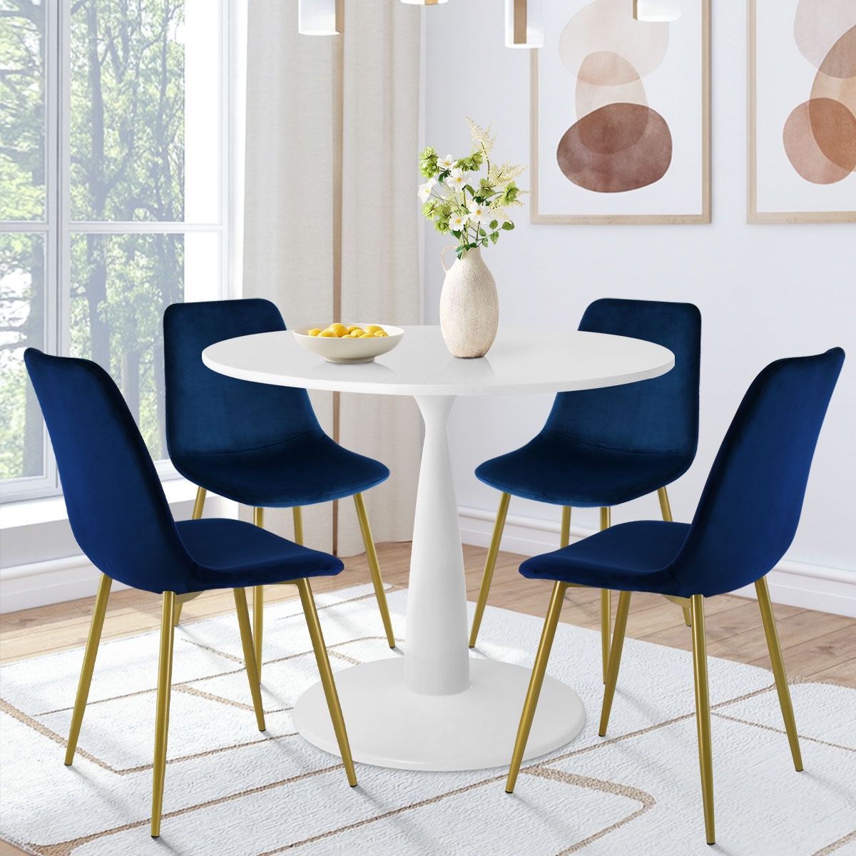Click here for 5-Piece Dining Set with 35.5" Round Table  4... prices