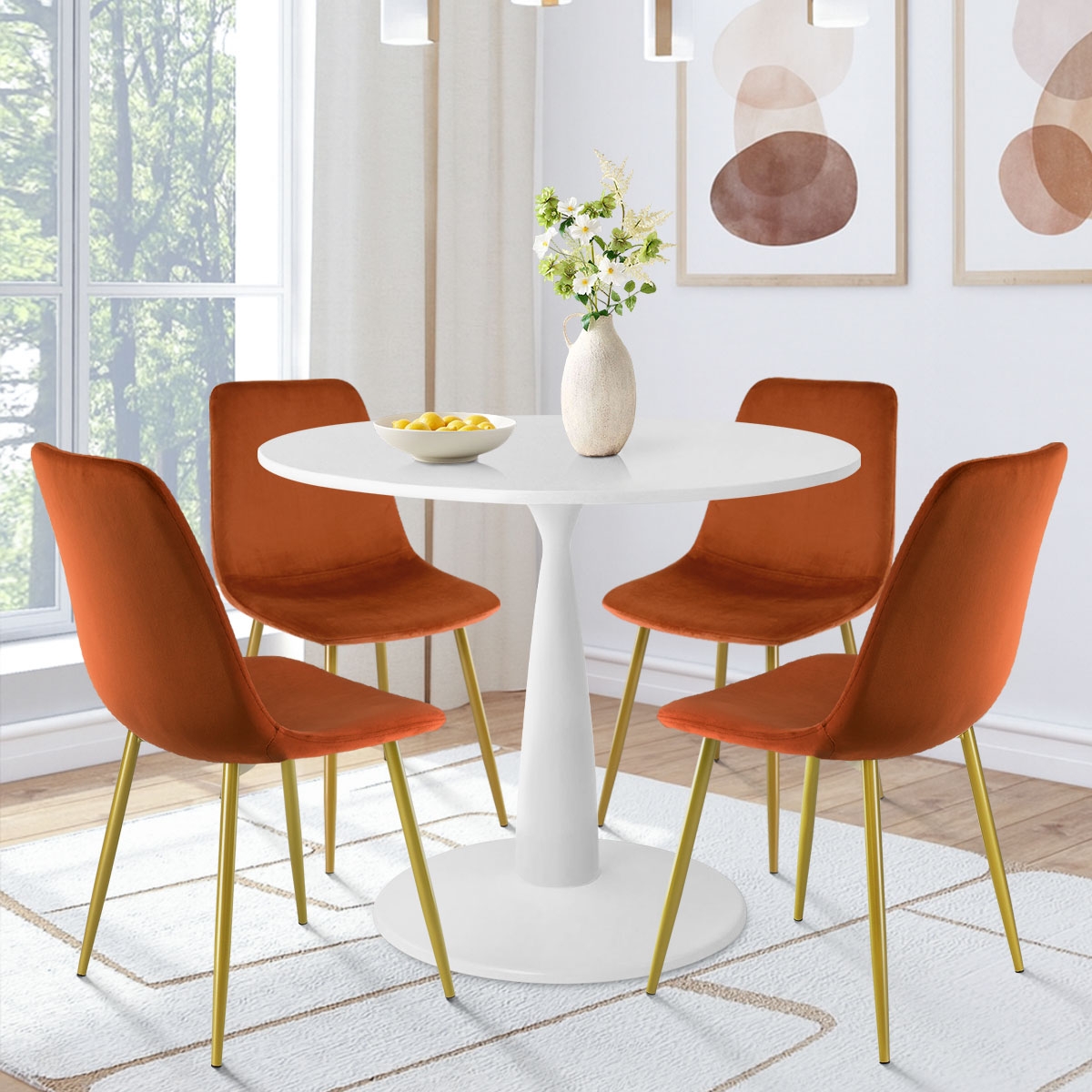 Click here for 5-Piece Dining Set with 35.5" Round Table  4... prices