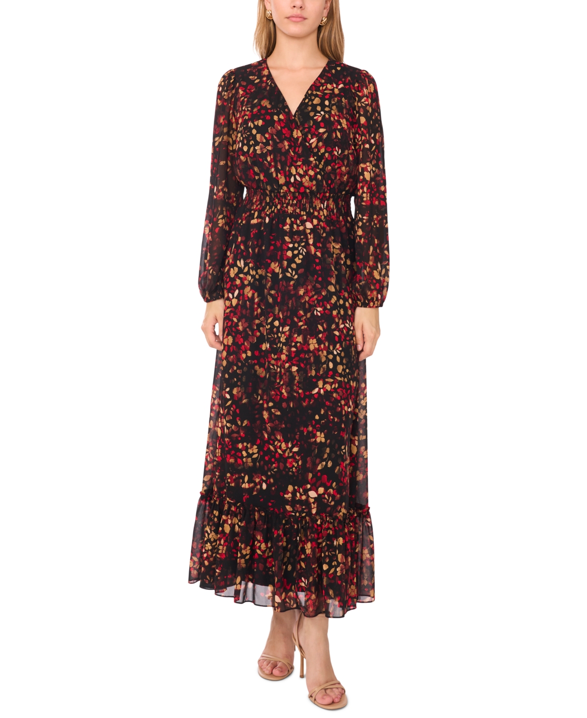 Click here for Sam & Jess Womens Printed Maxi Dress - Apricot mul... prices