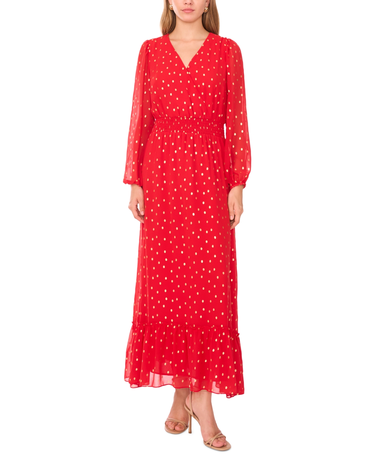 Click here for Sam & Jess Womens Printed Maxi Dress - Bright Red prices