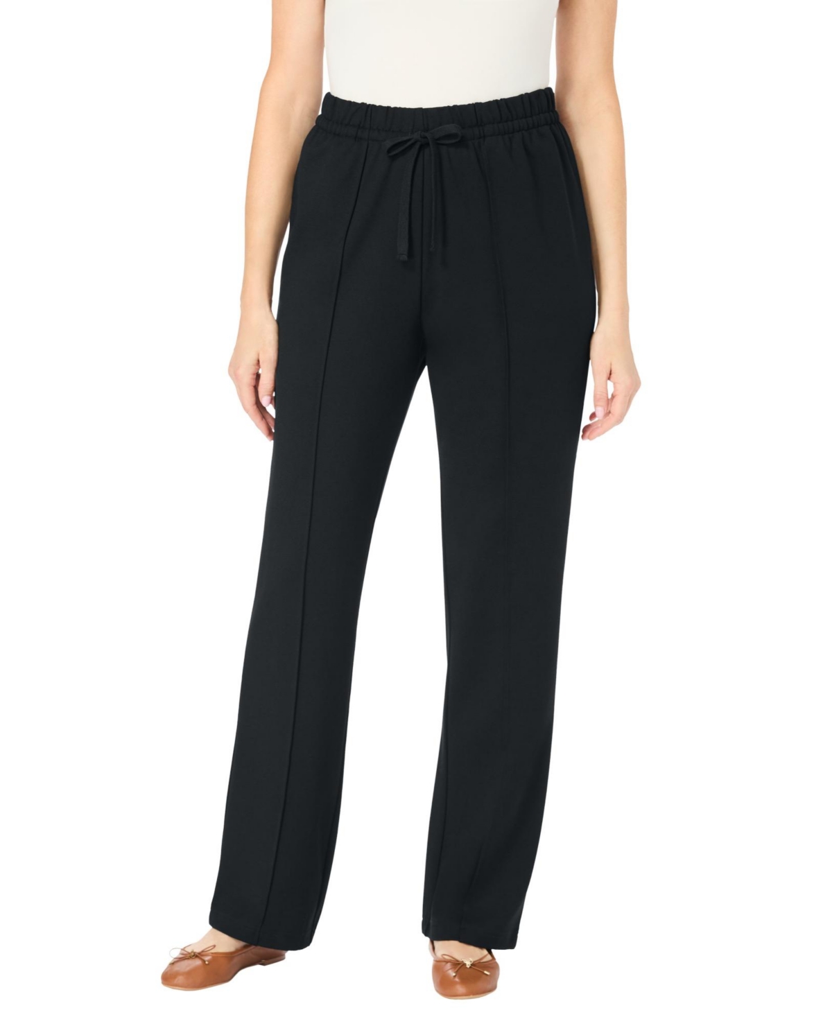 Click here for Woman Within Womens Within Easy Going Knit Pull-On... prices