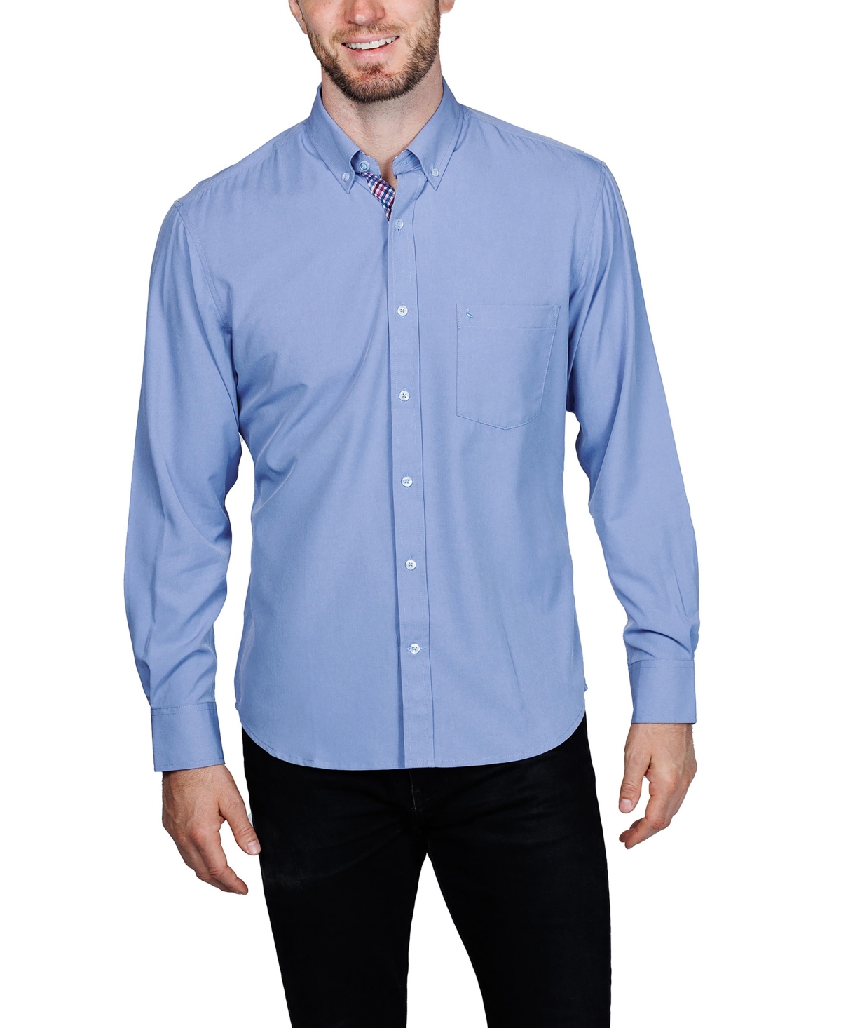 Click here for Tailorbyrd Mens Solid Melange Performance Long Sle... prices