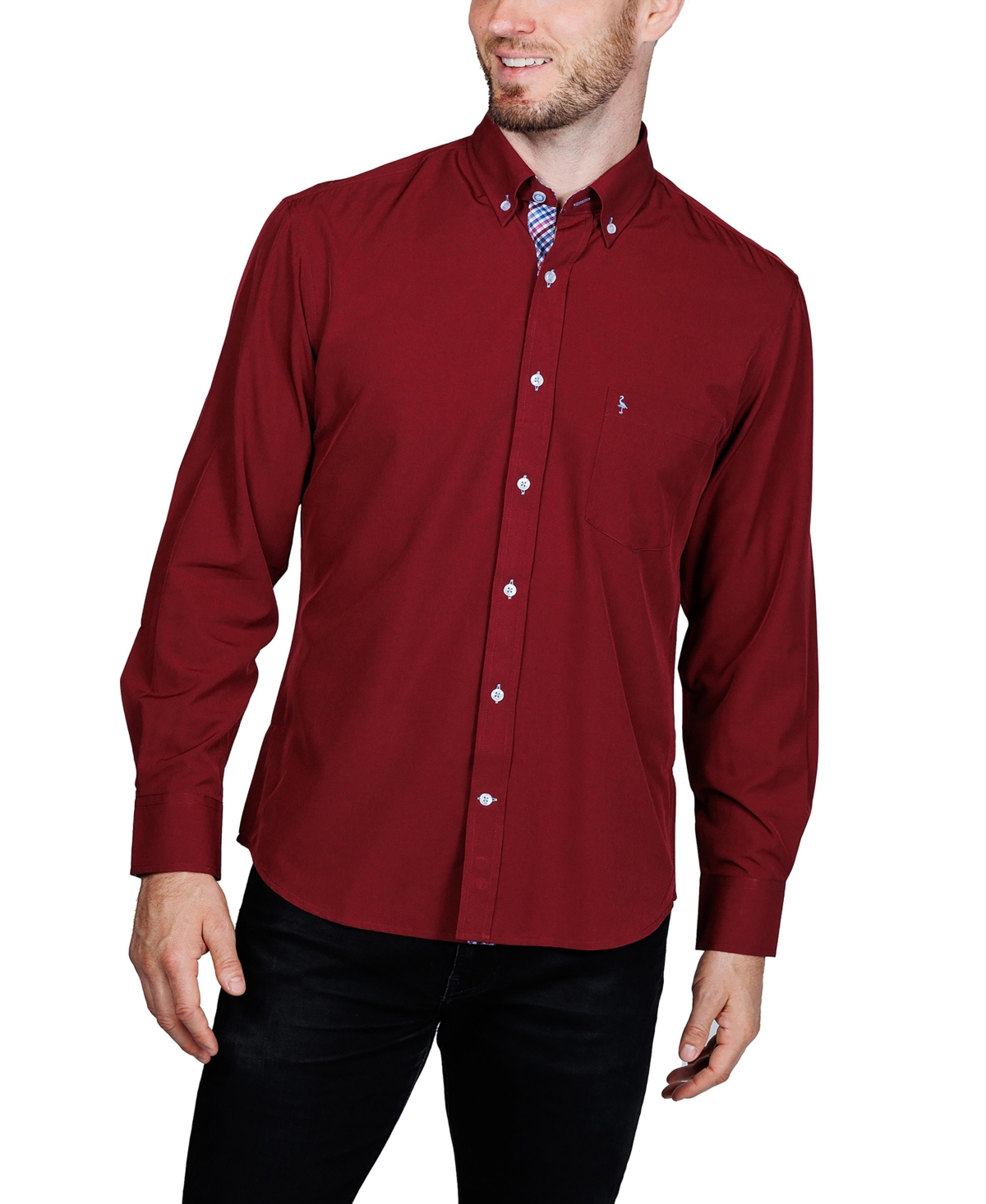 Click here for Tailorbyrd Mens Solid Melange Performance Long Sle... prices