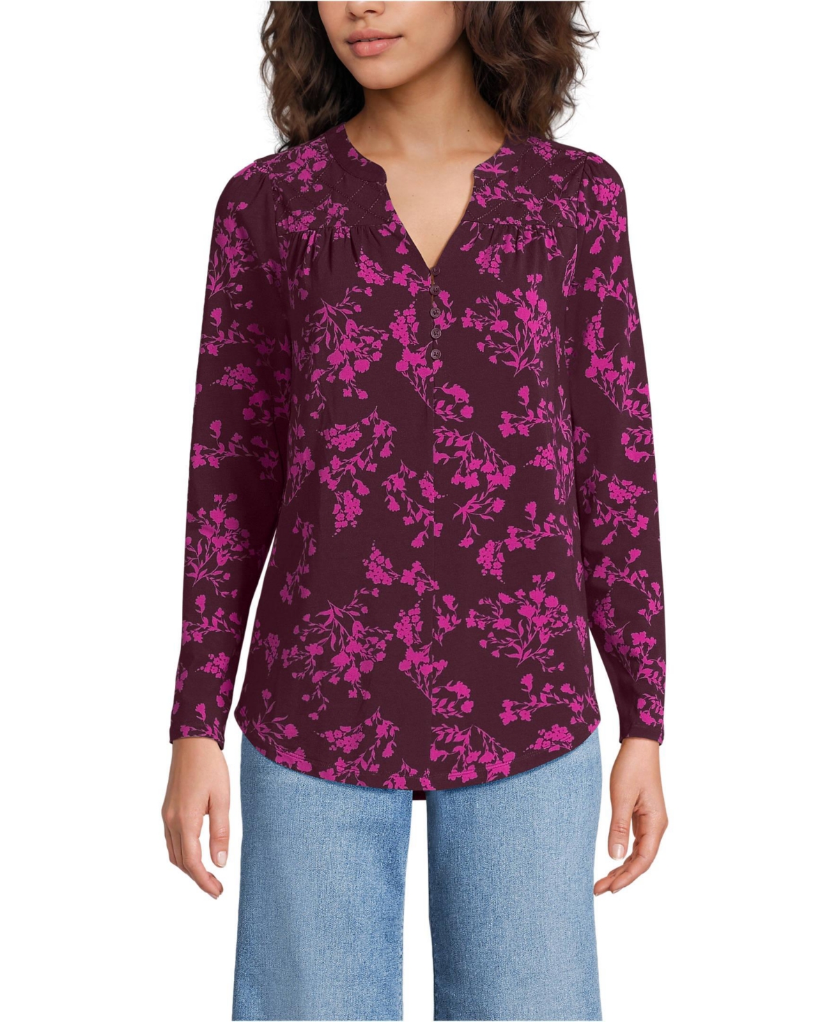 Click here for Lands End Womens Long Sleeve Lightweight Jersey No... prices