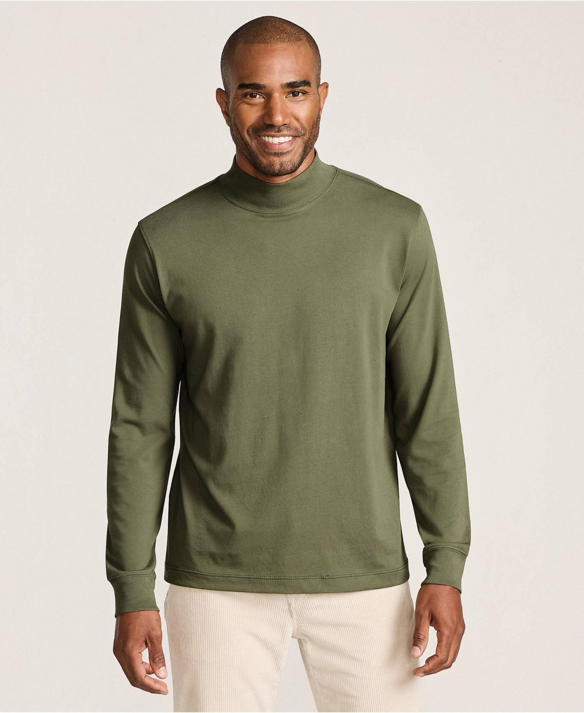 Click here for Lands End Mens Super-t Mock Turtleneck - River sto... prices