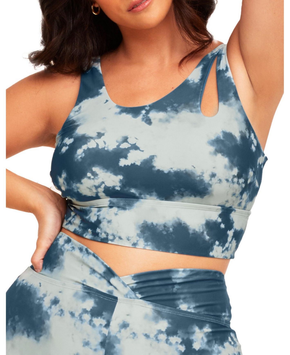 Click here for Adore Me Irma Womens Plus-Size Lounge Bra - Tie dy... prices