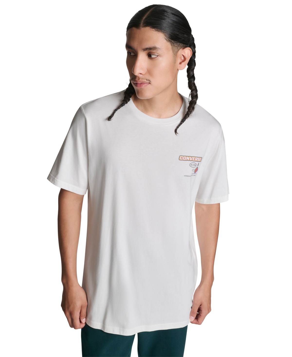 Click here for Converse Mens Star Chevron T-Shirt - White prices
