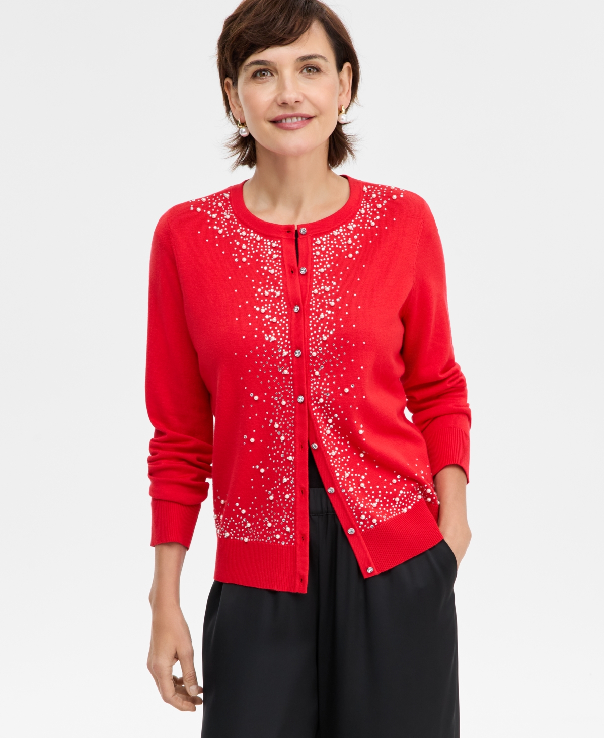 Click here for Jm Collection Womens Embellished Border Party Card... prices