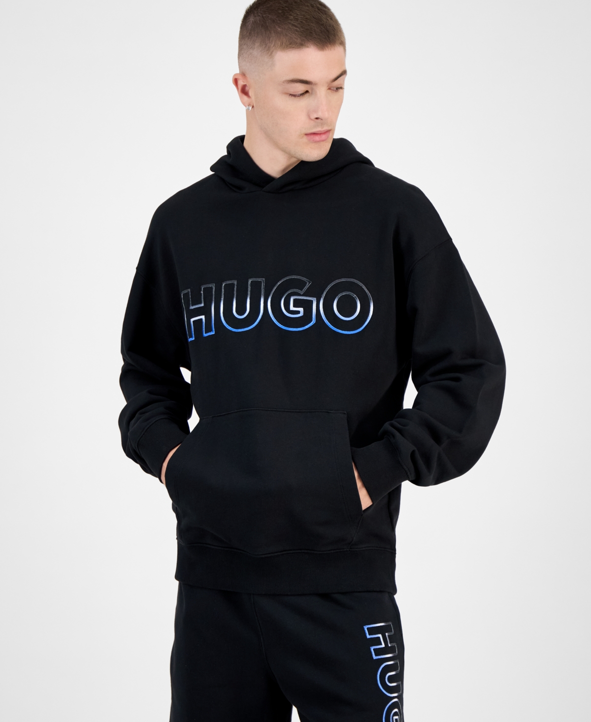 Click here for Hugo Boss Nogudi Long-Sleeve Logo Graphic Hoodie -... prices
