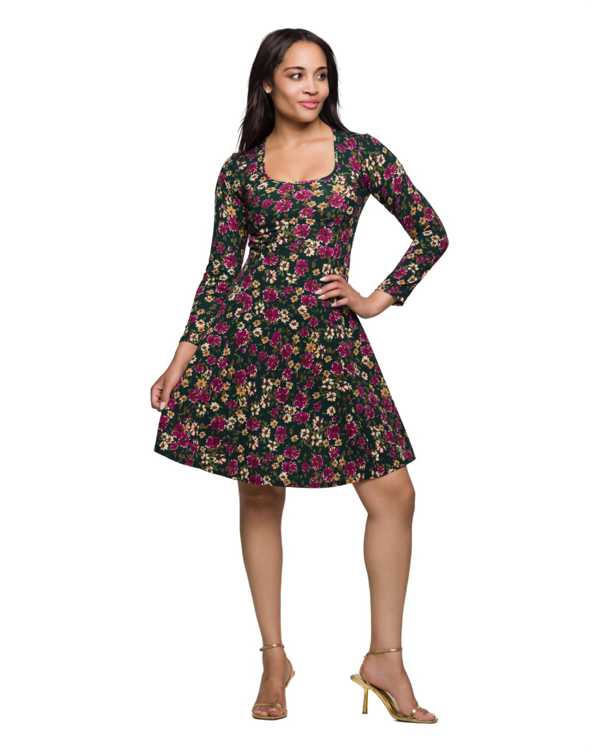 Click here for 24seven Comfort Apparel Womens Floral Print Long S... prices