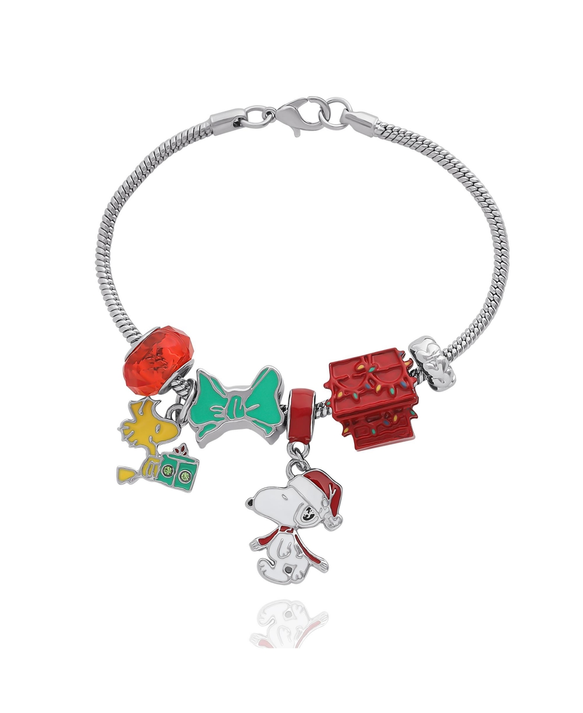 Click here for Peanuts Snoopy & Woodstock Slide Charm Bracelet -... prices