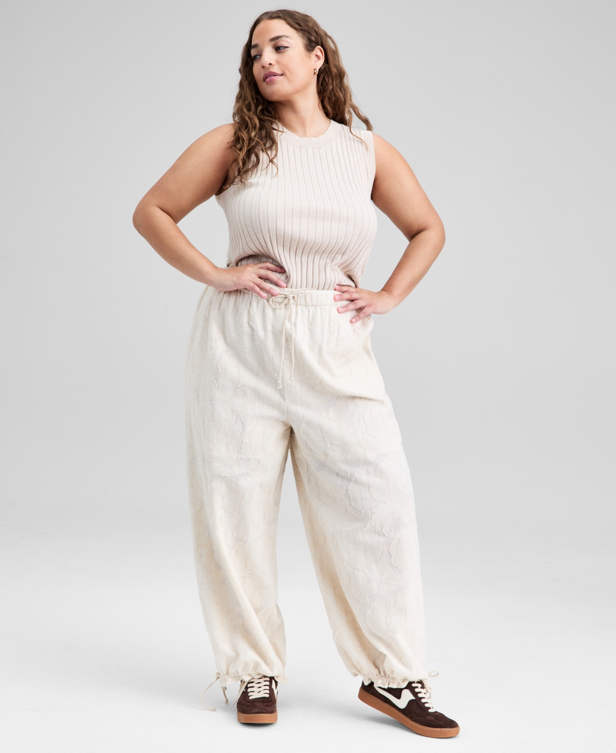 Click here for And Now This Trendy Plus Size Cotton Jacquard Draw... prices