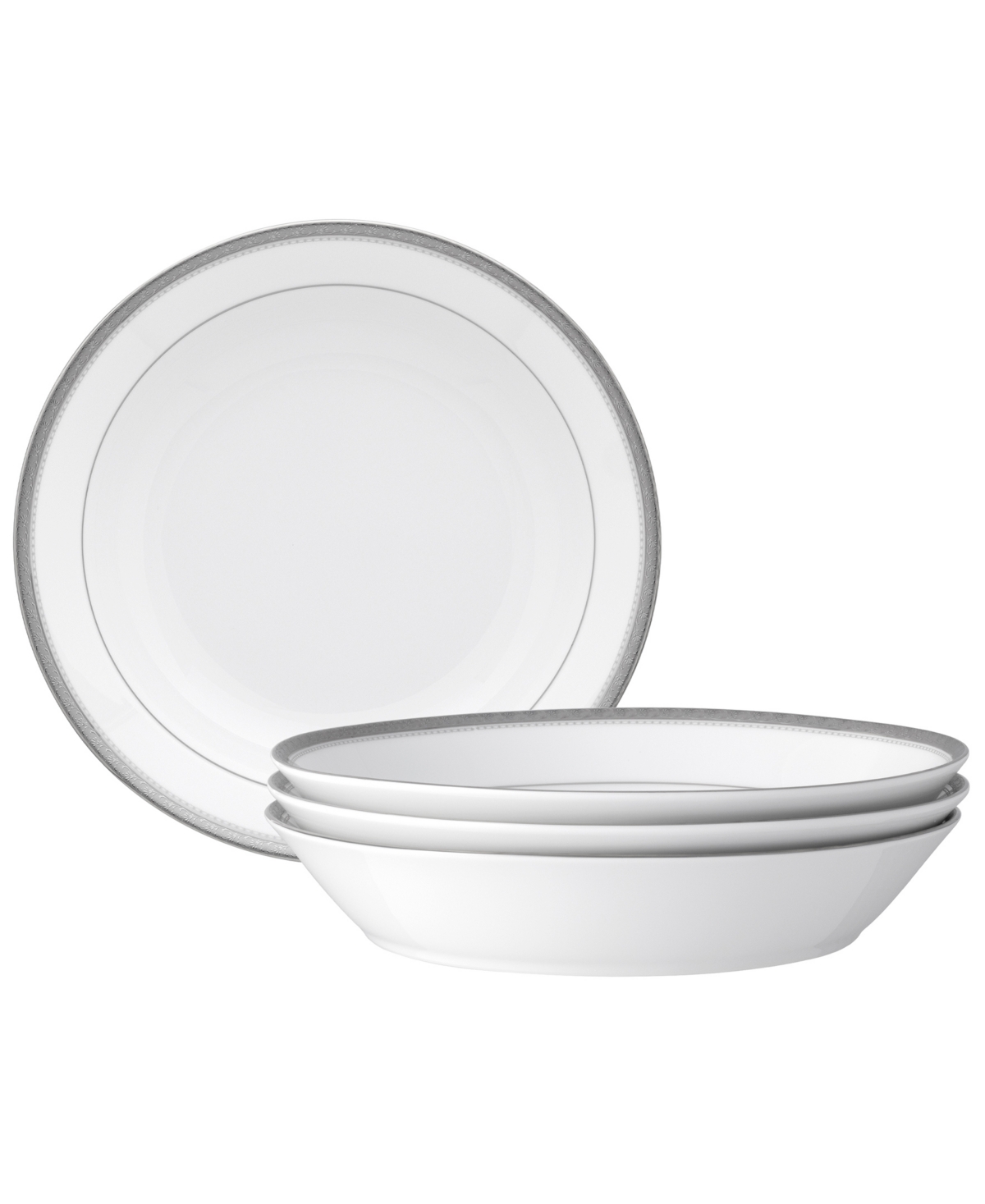 Click here for Noritake Charlotta Platinum 4-Pc. Coupe Dinner Bow... prices