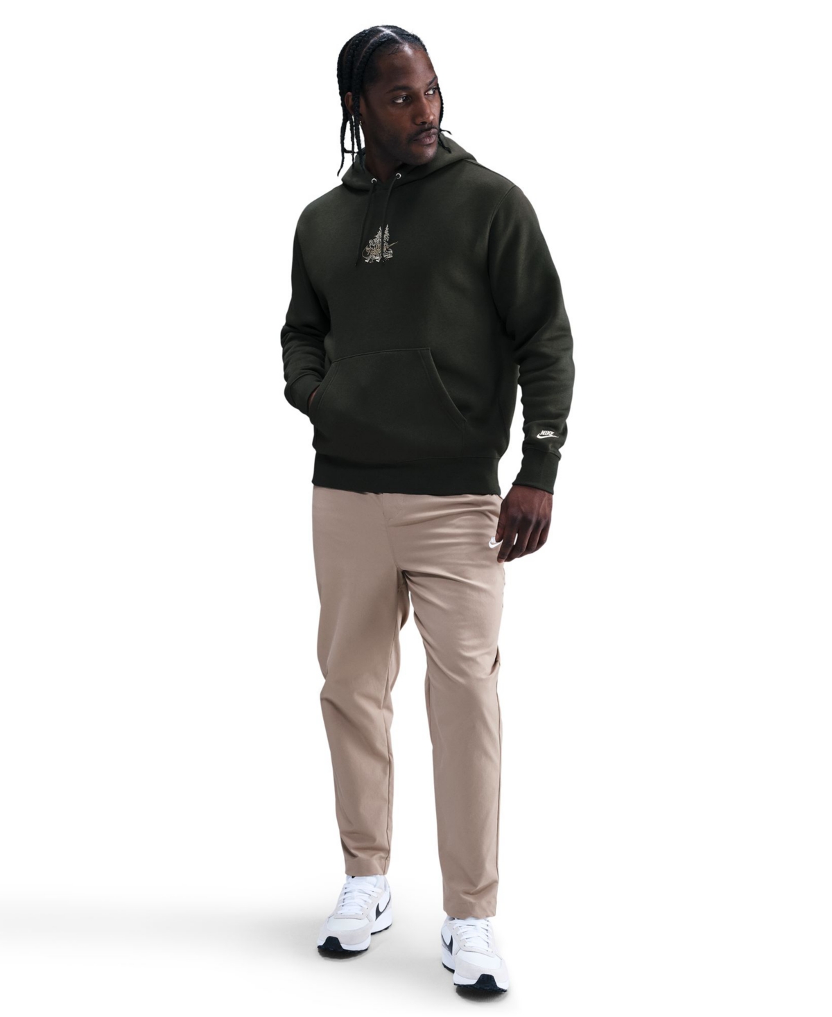 Click here for Nike Mens Sportswear Club Fleece Hoodie - Sequoia/... prices