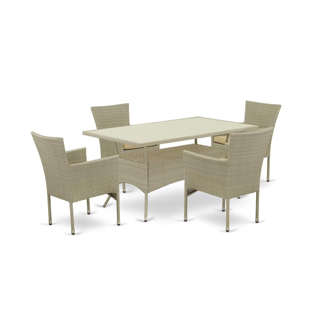Click here for East West Furniture Wicker Patio Set Natural Linen... prices