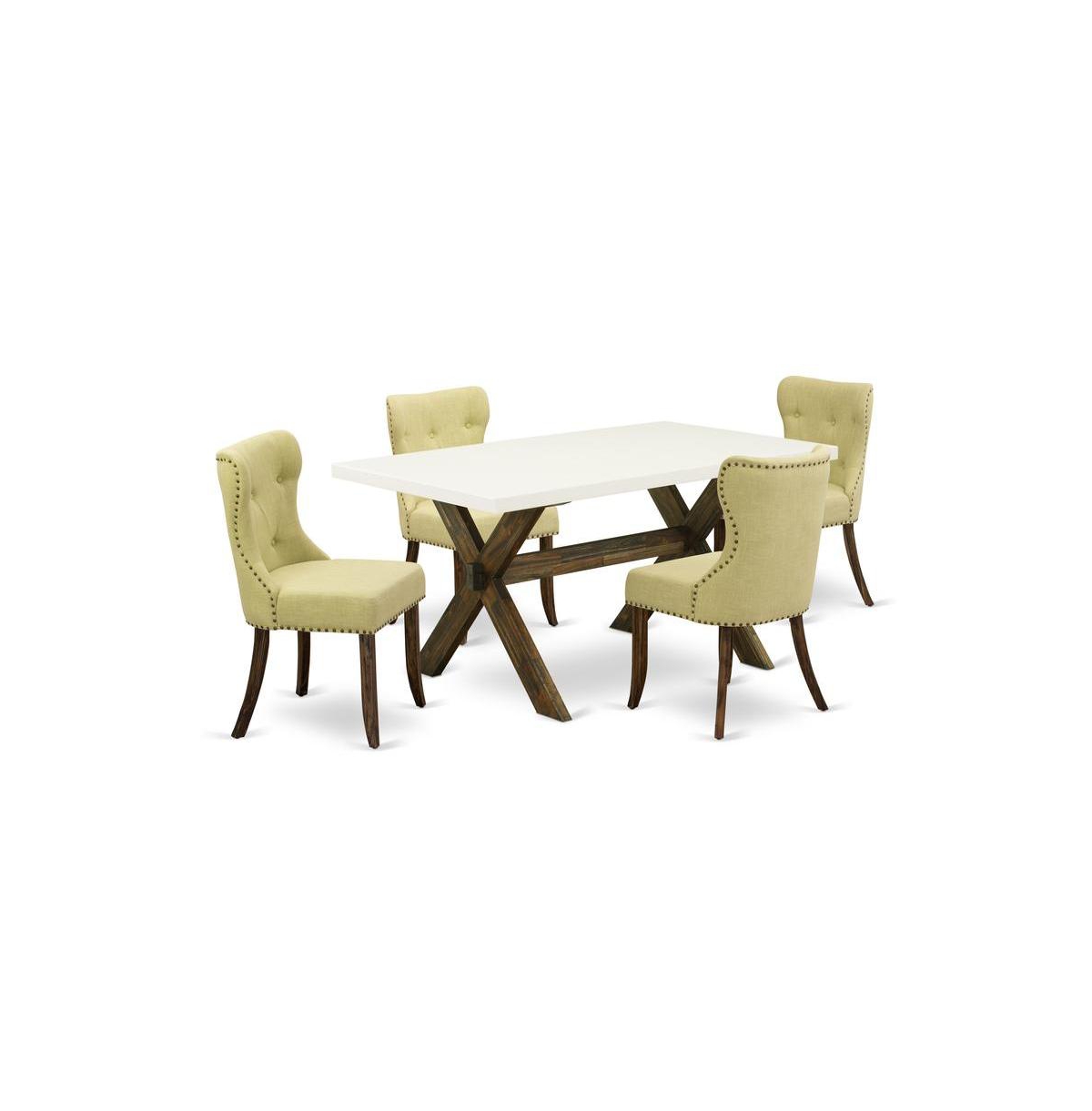 Click here for East West Furniture 5-Piece Dinette Set- 4 Dining... prices