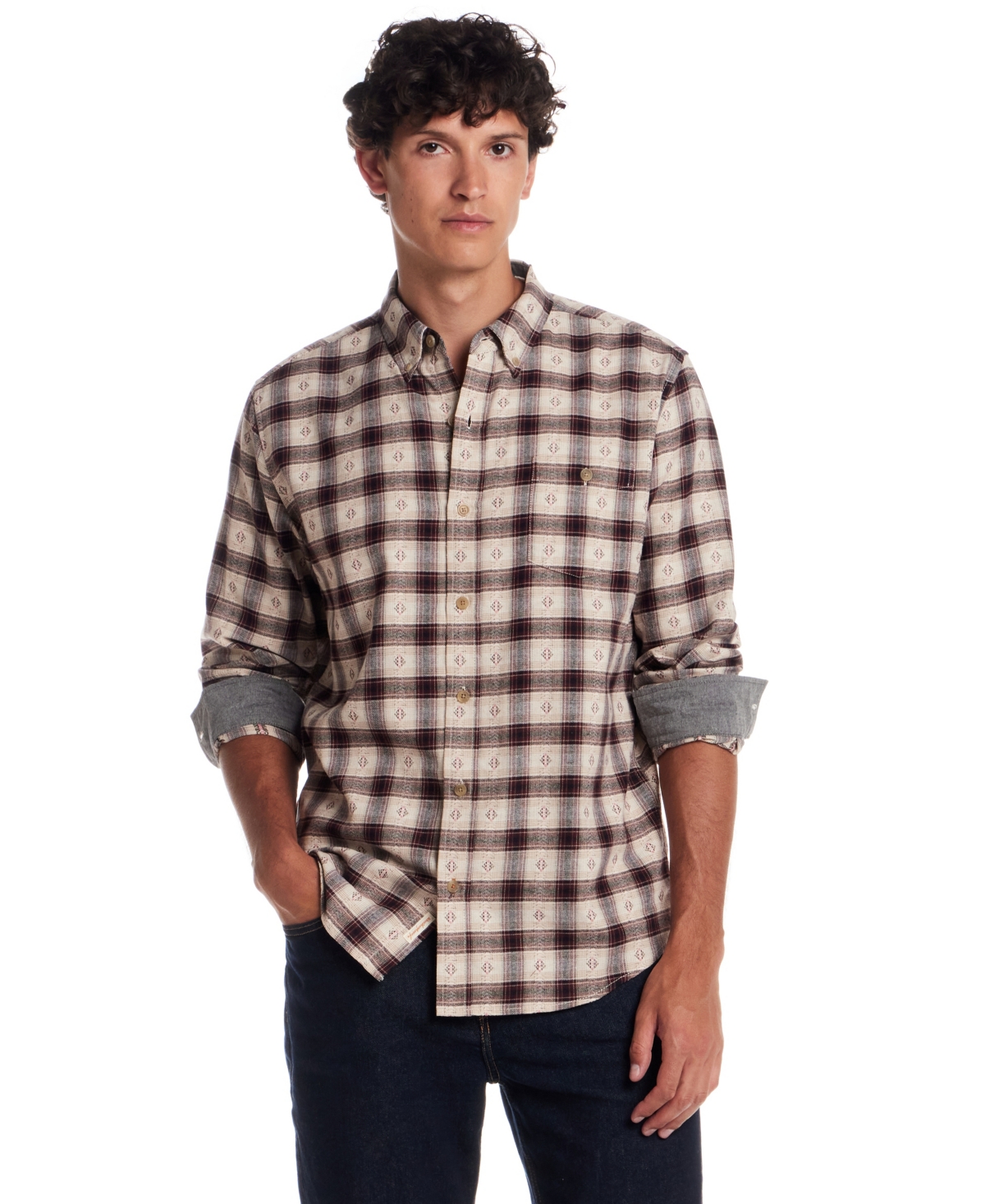 Click here for Weatherproof Vintage Mens Flannel Shirt - Merlot prices