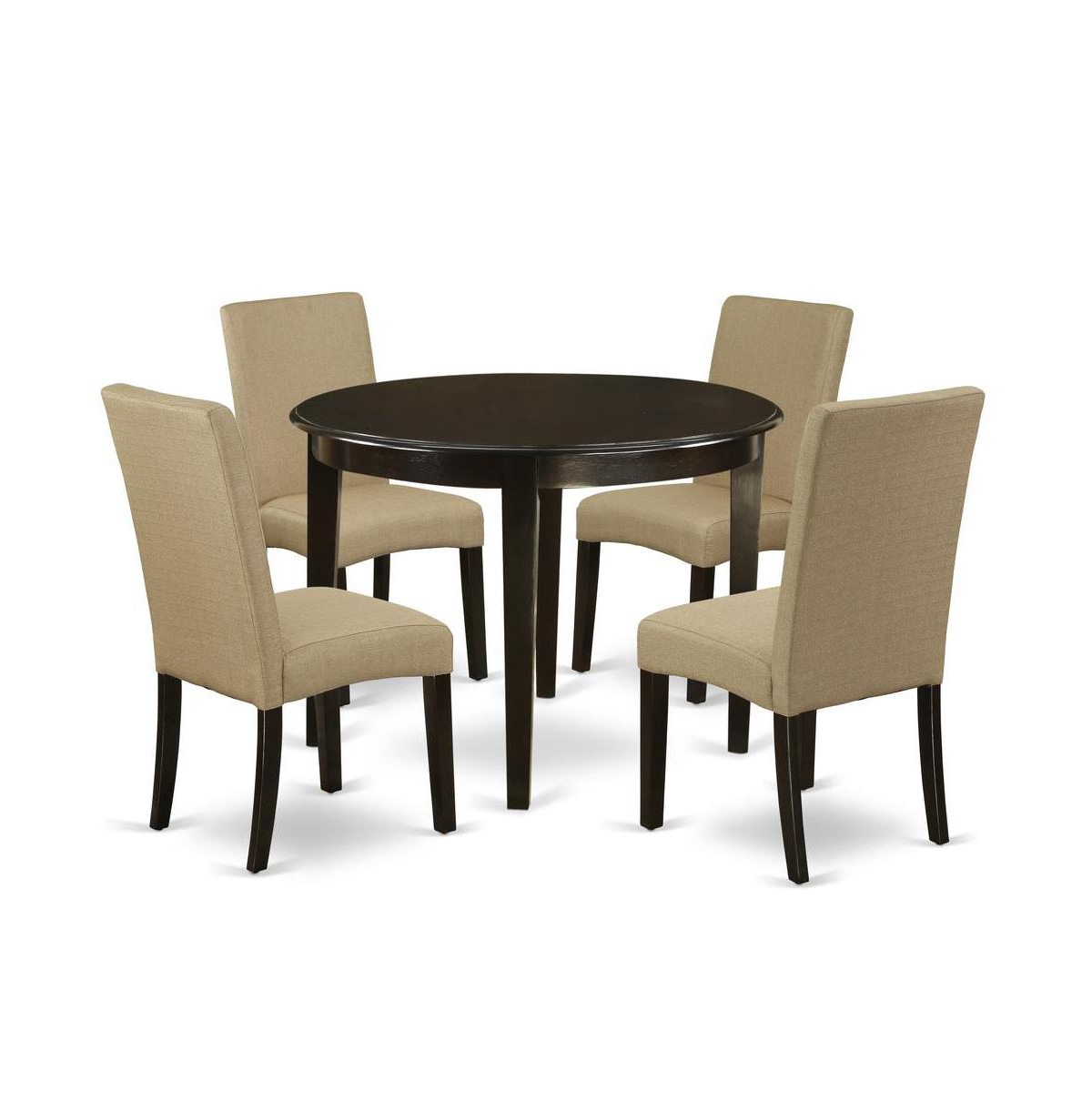Click here for East West Furniture Dining Room Set Cappuccino - C... prices