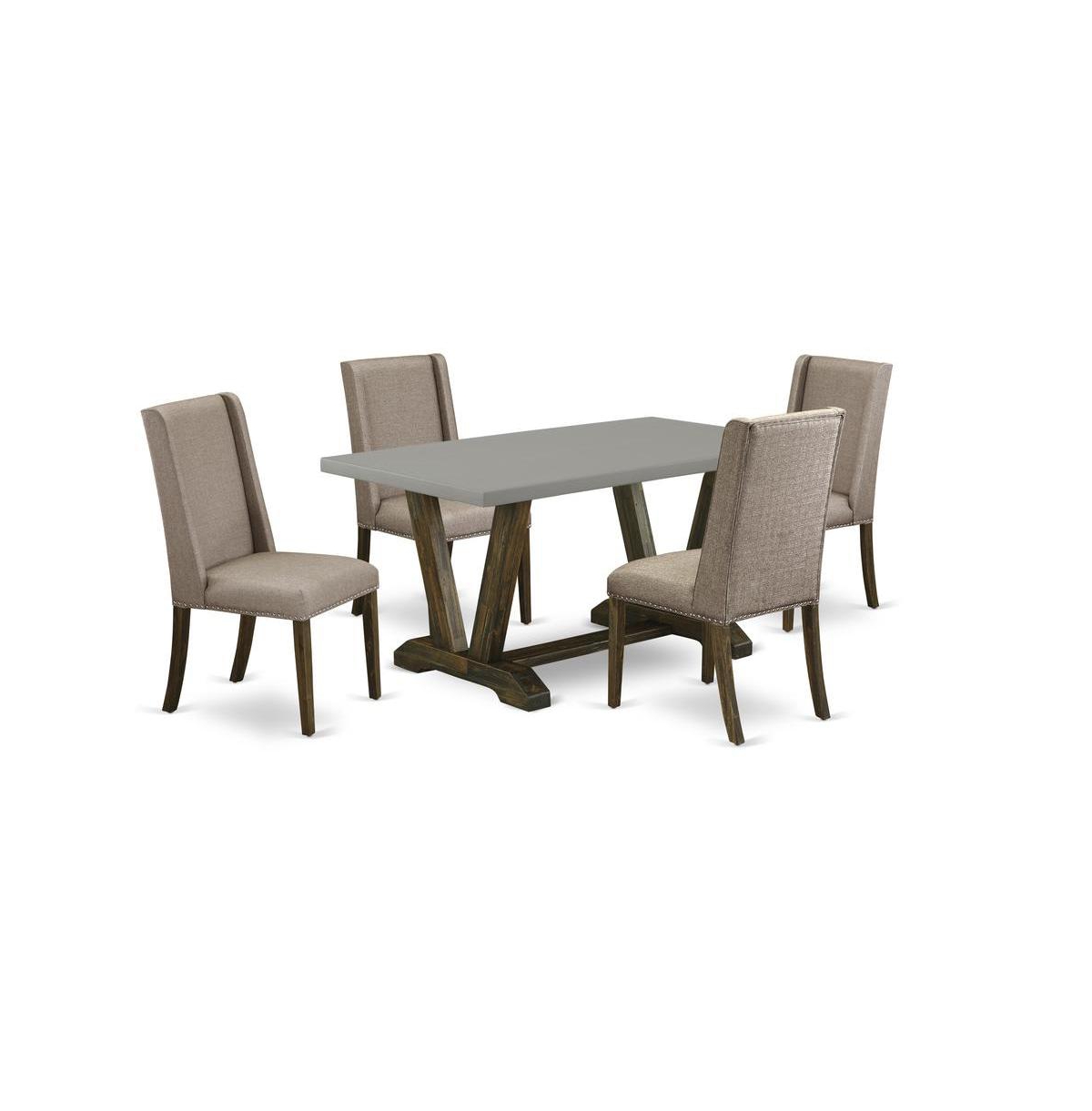Click here for East West Furniture 5-Pc Dinette Set Included 4 Di... prices