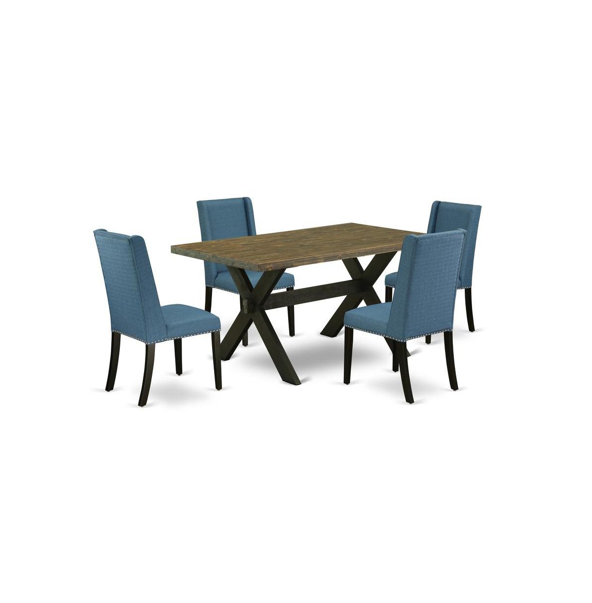 Click here for East West Furniture 5-Piece Fashionable Dining Roo... prices