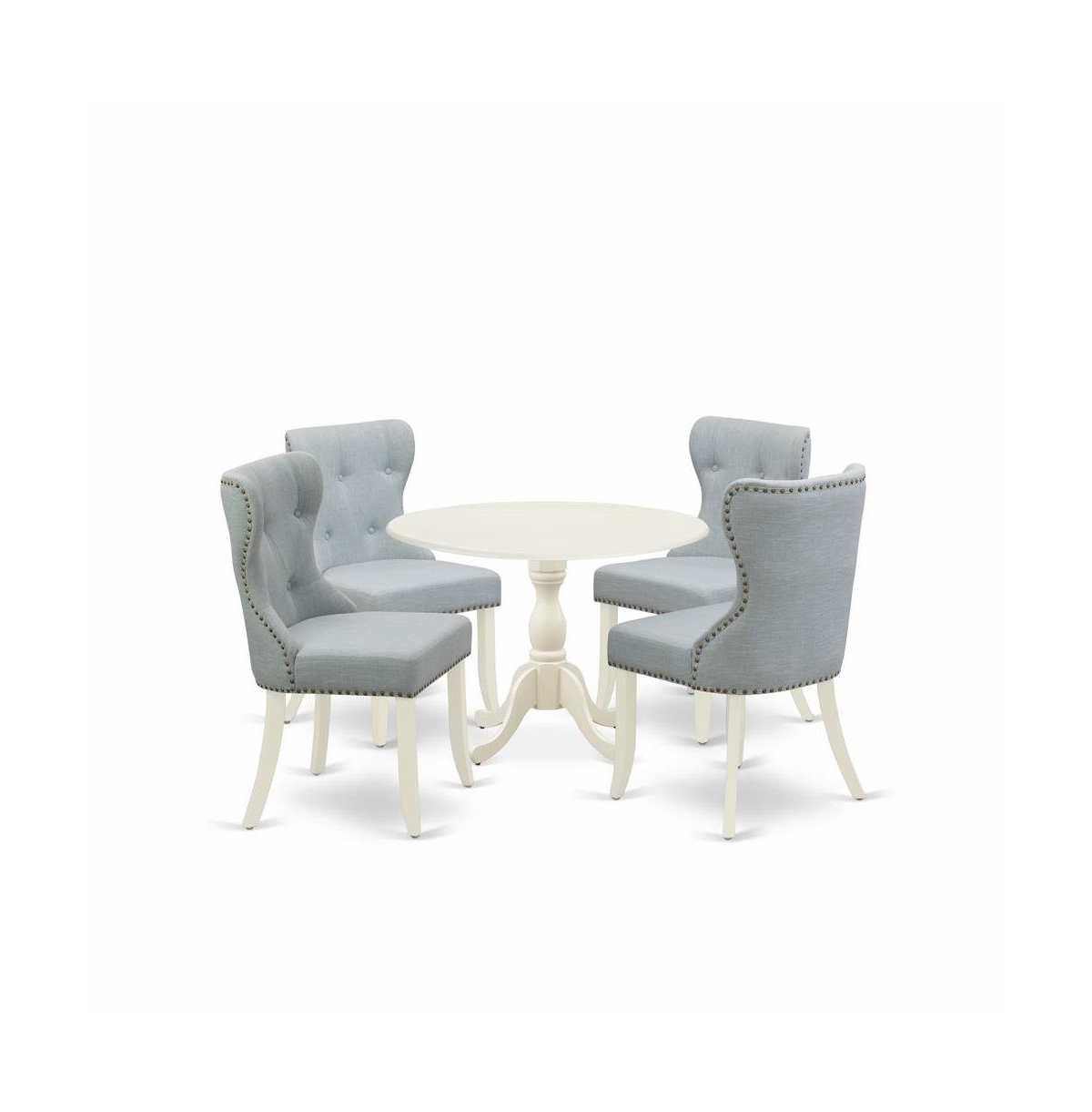 Click here for East West Furniture 5 Piece Dining Set Consists of... prices
