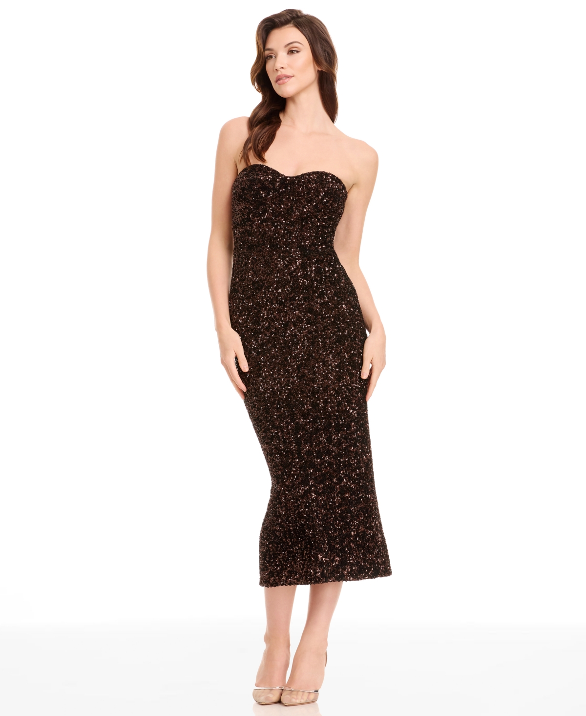 Click here for Dress the Population Womens Vada Sweetheart Neck D... prices