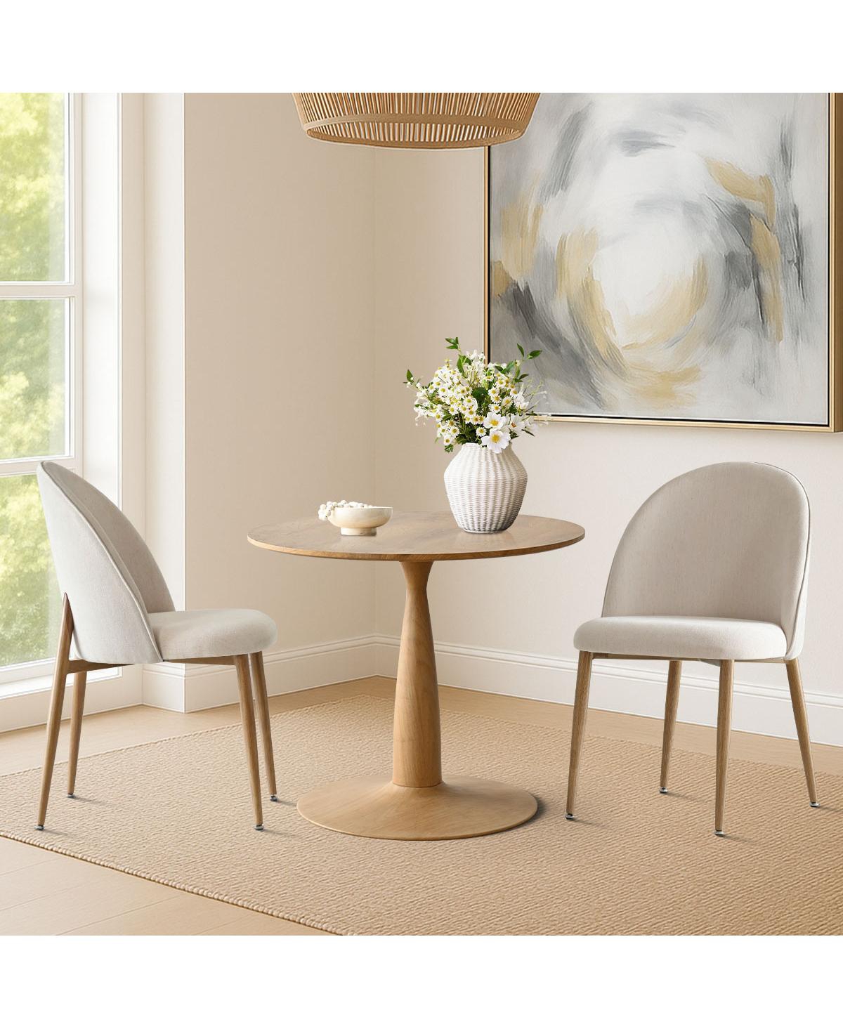 Click here for Maison Boucle 3-Piece 34.5 Inch Round Dining Set w... prices