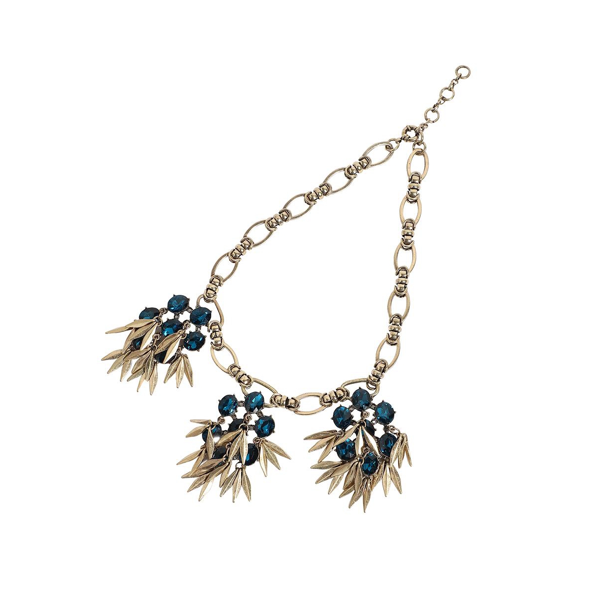 Click here for Party Stone Statement Necklace - Blue prices