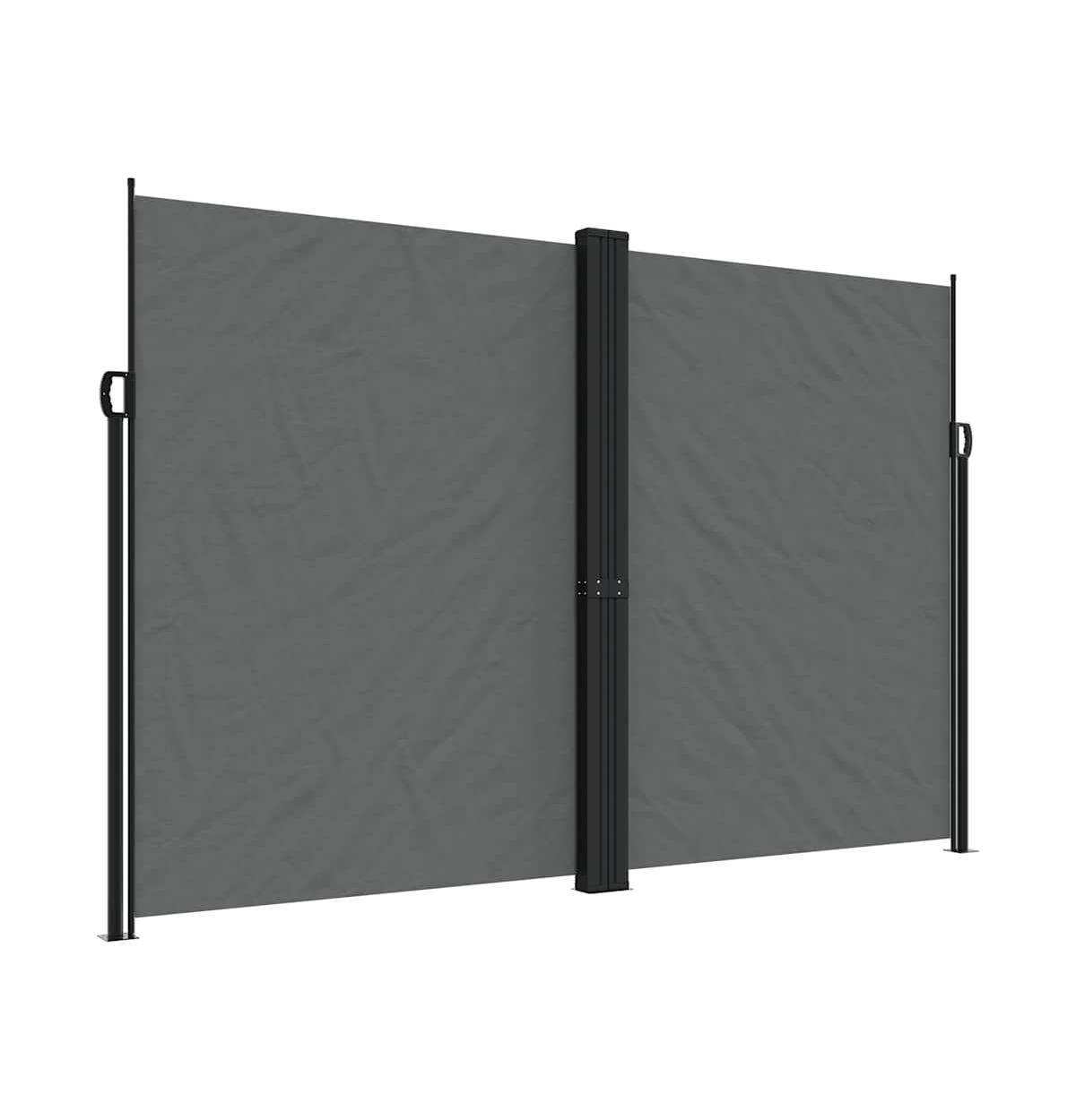 Click here for vidaXL Retractable Side Awning Anthracite - Anthra... prices