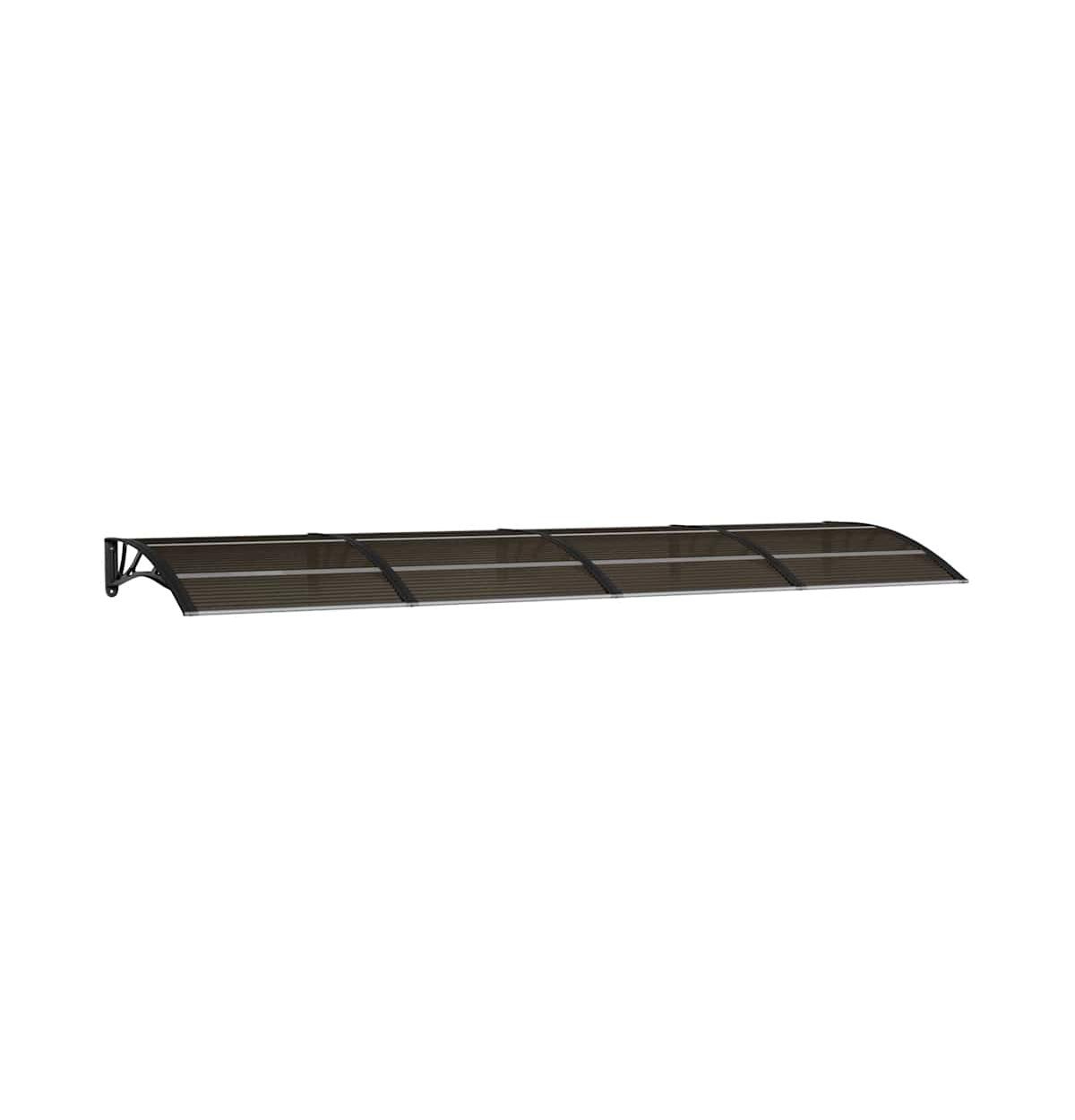Click here for vidaXL Door Canopy Black Polycarbonate  Abs  Alumi... prices
